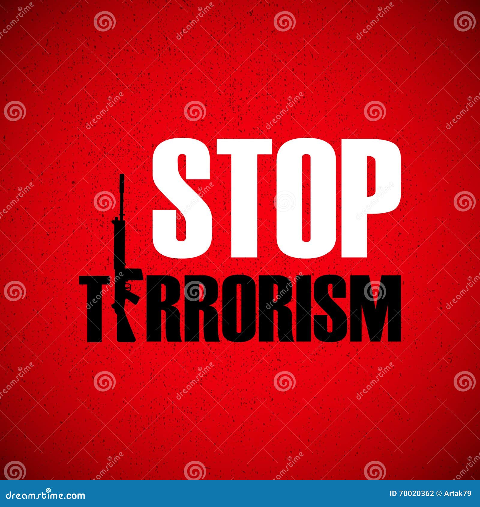 Stop terrorism background stock vector. Illustration of design - 70020362