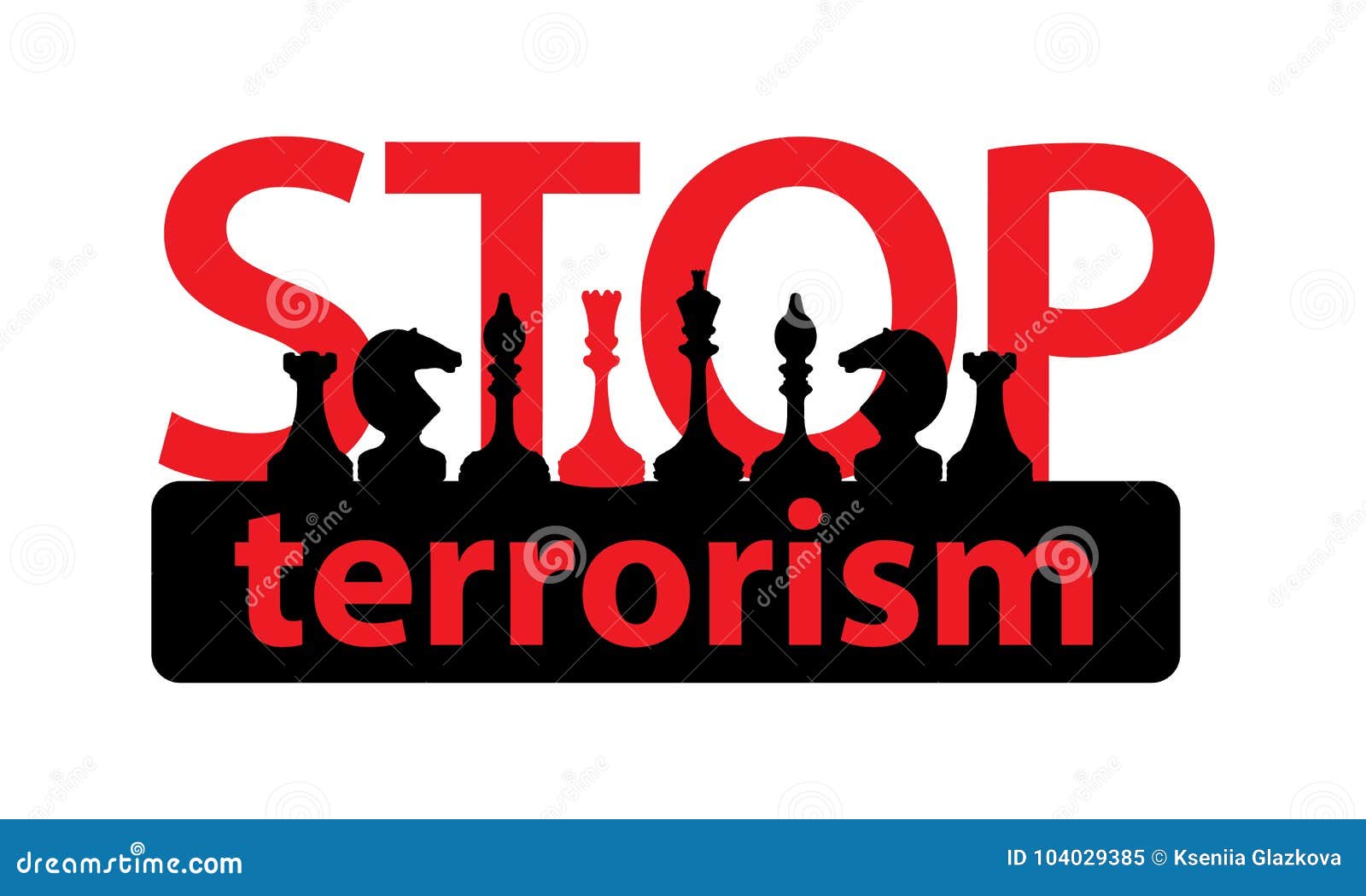 Stop Terrorism Concept. Illustration Stock Illustration - Illustration ...