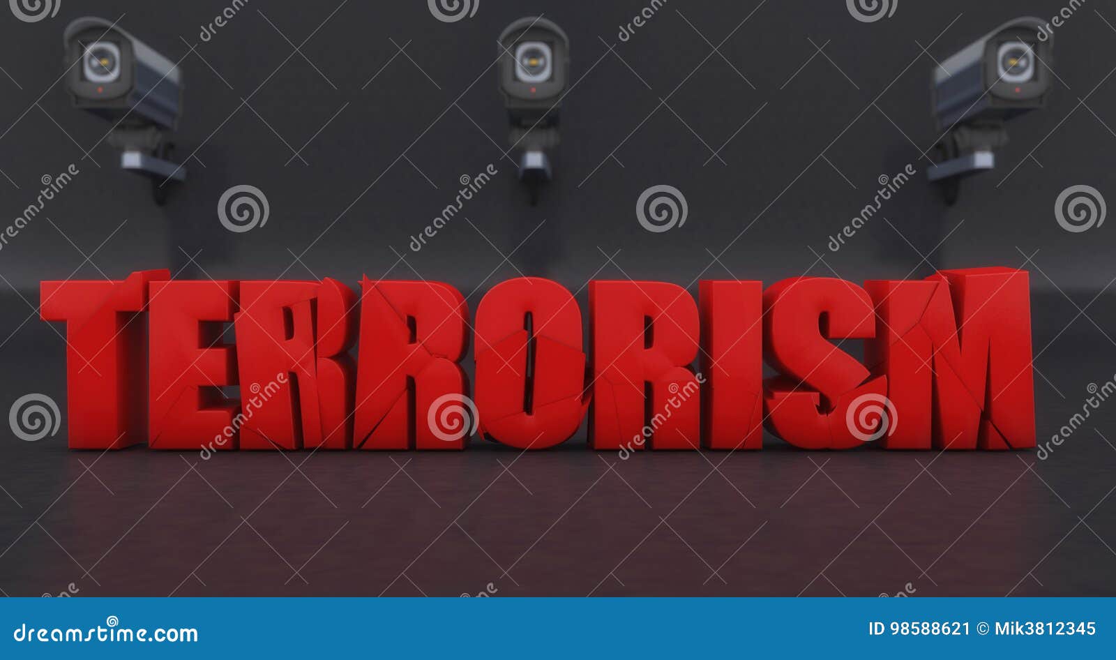 Stop Terrorism 3d Signal Royalty-Free Stock Photography | CartoonDealer ...