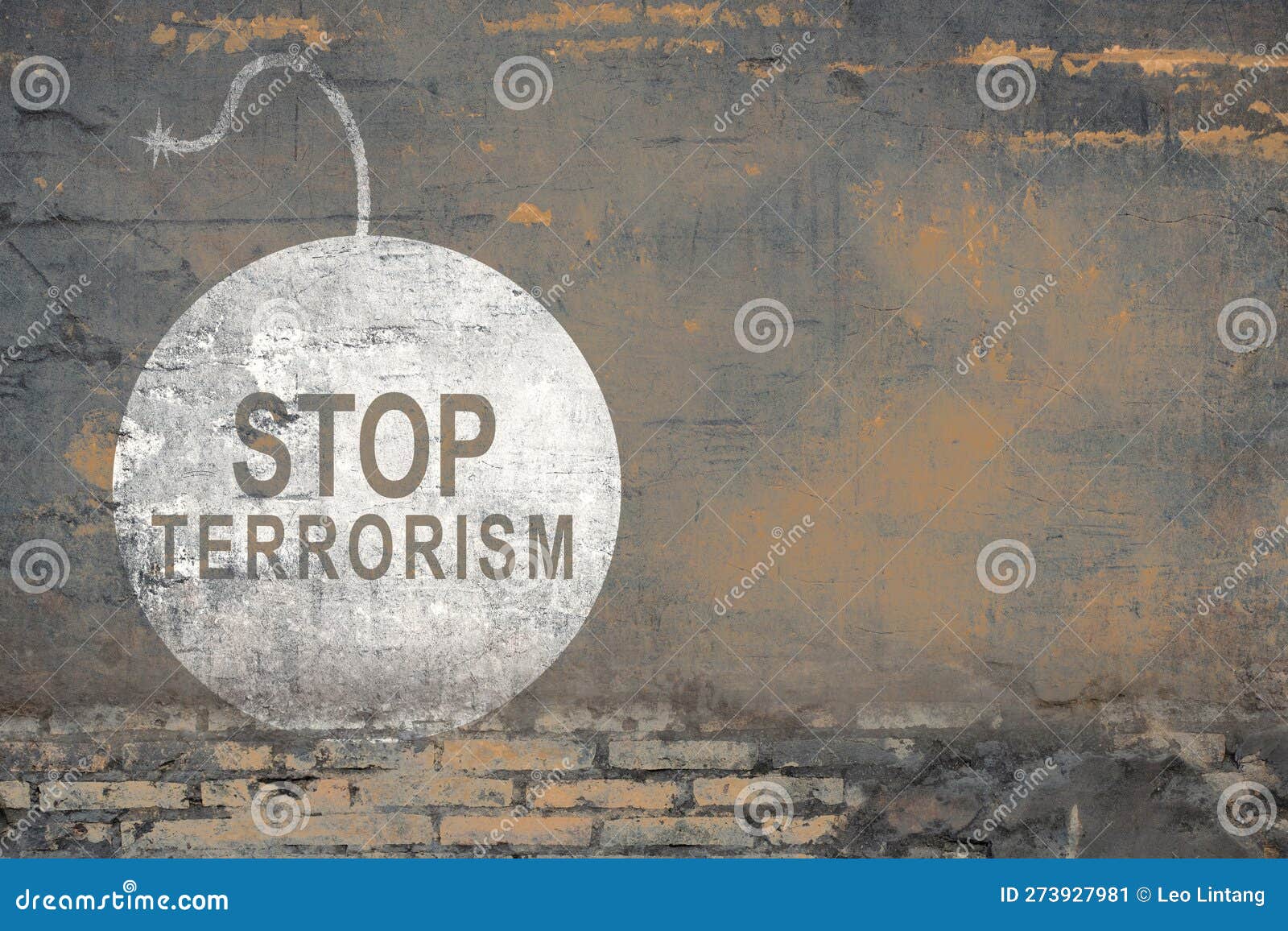 Stop terrorism sign stock image. Image of destroy, situation - 273927981