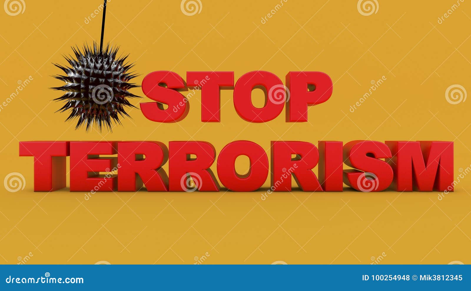 Stop terrorism text stock photo. Image of protest, extremist - 100254948
