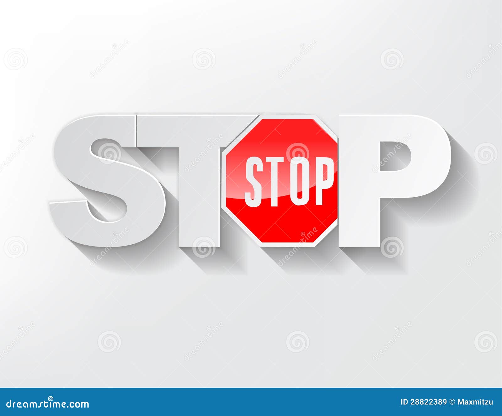 Stop Text stock vector. Illustration of prohibited, blur - 28822389
