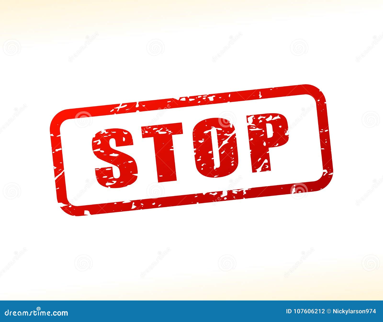 Stop text buffered stock vector. Illustration of isolated - 107606212