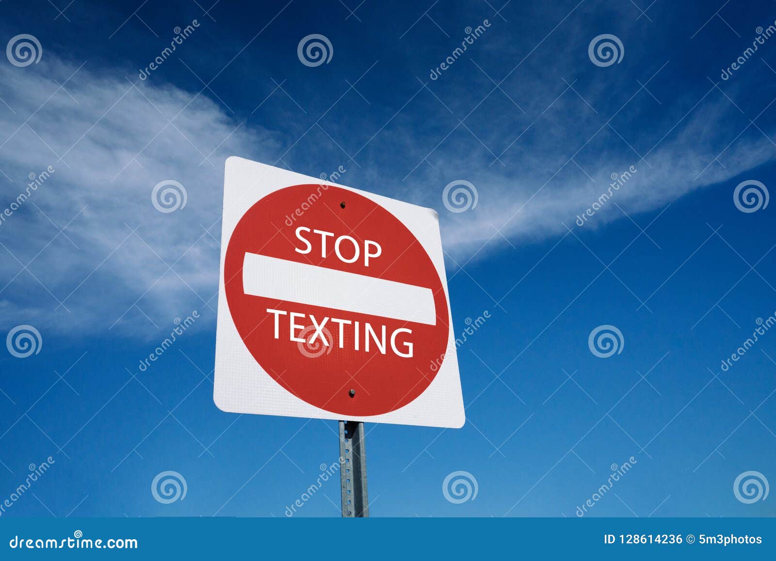 Stop Texting and Driving Social Media Addition Texting Stock Photo ...