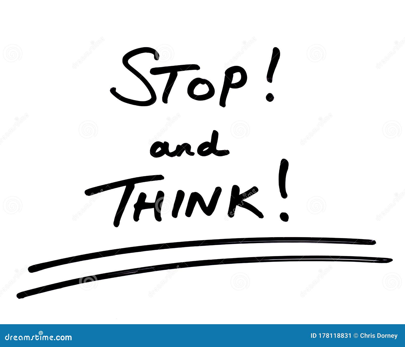 Stop And Think Clipart