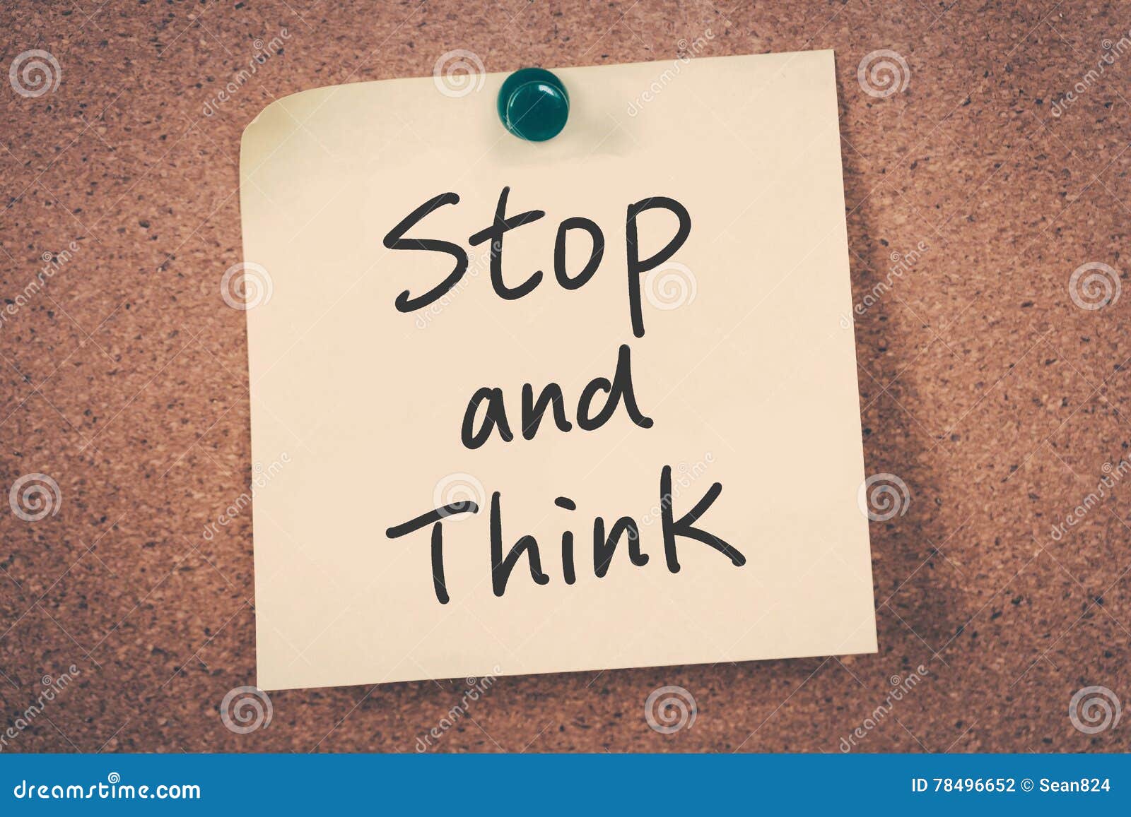 Stop and think stock photo. Image of concept, business - 78496652