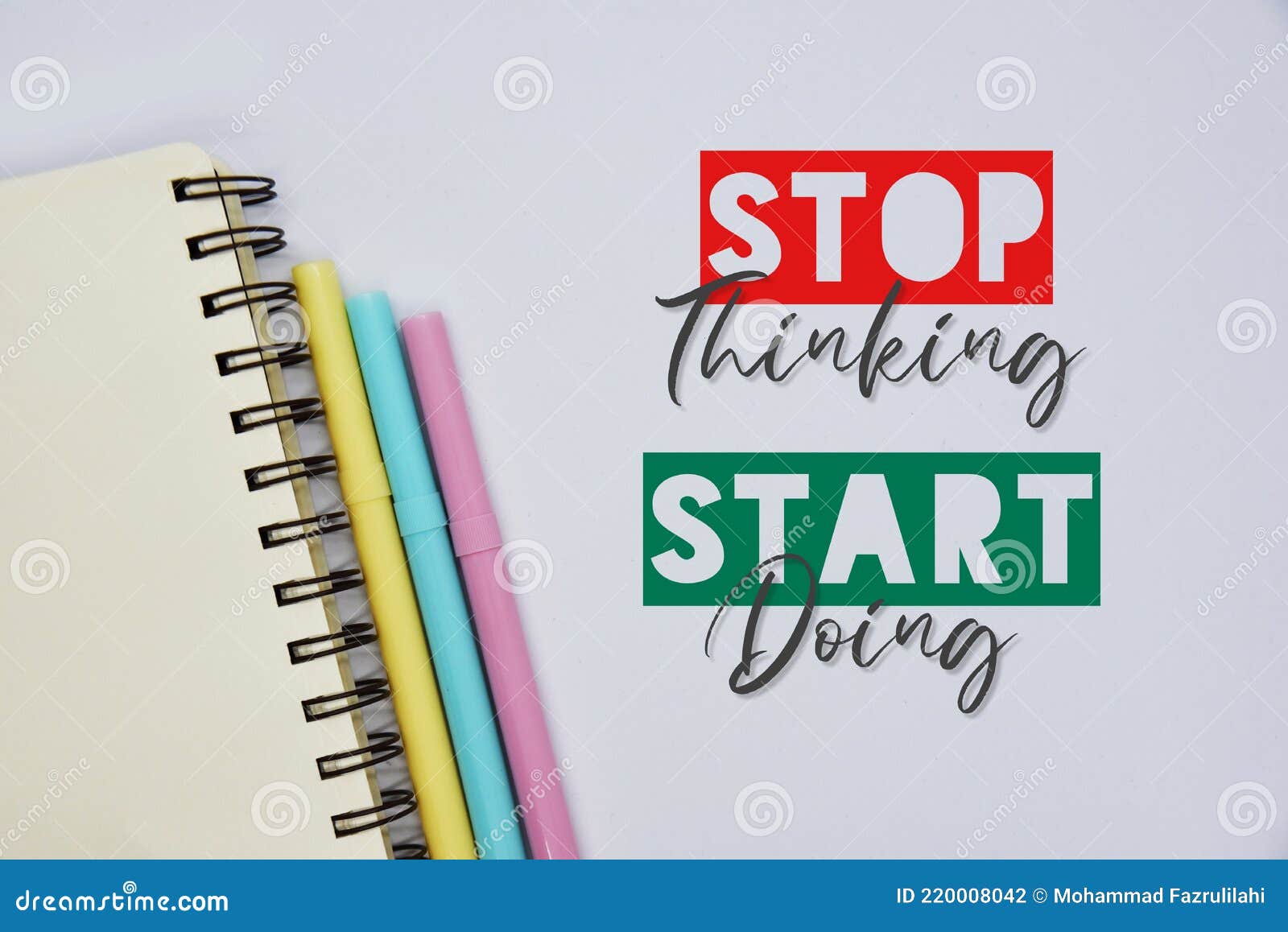 Thinking And Doing As A Choice - Pictured As Words Thinking, Doing On ...