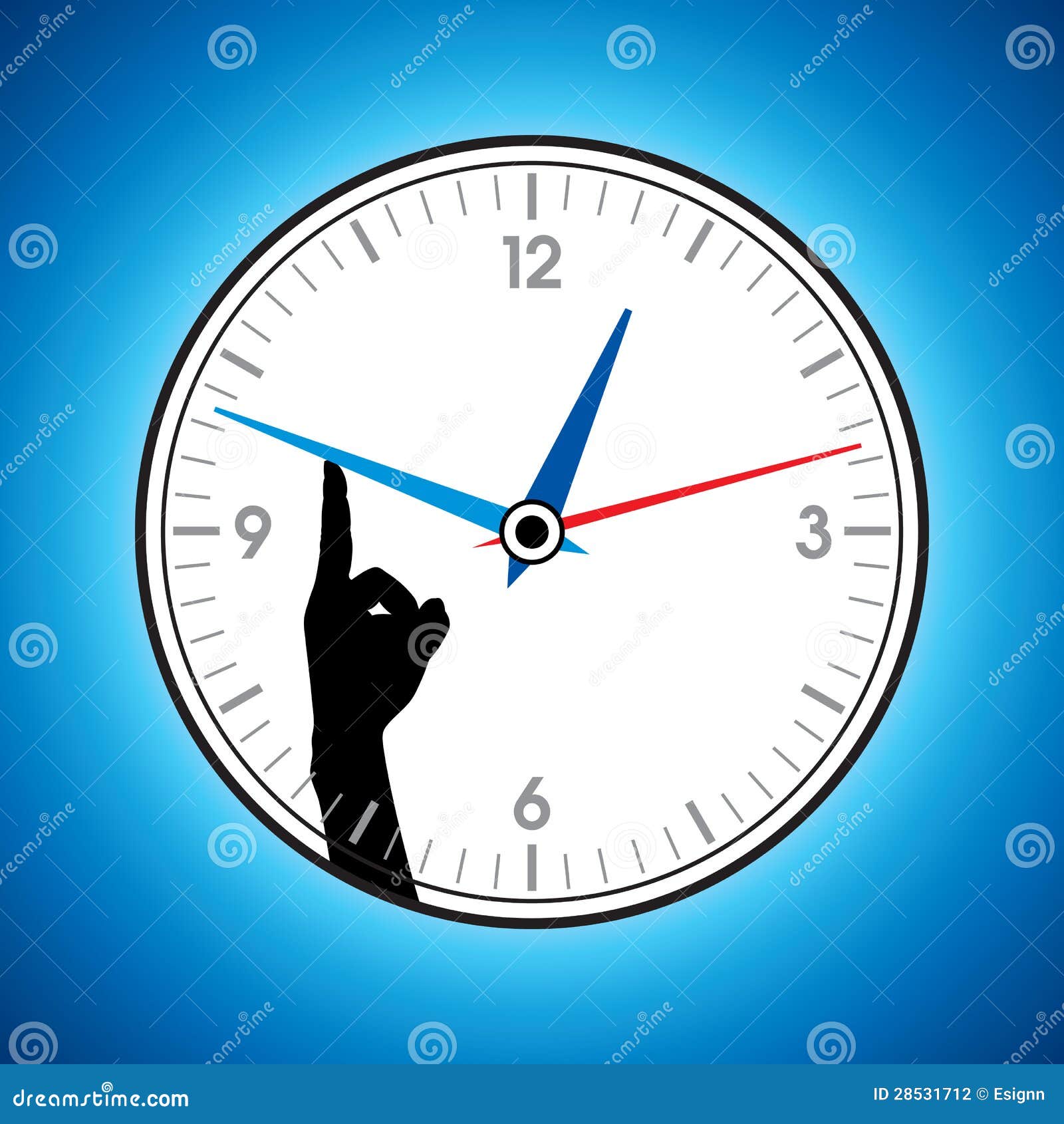 Stop the time stock vector. Illustration of company, control - 28531712