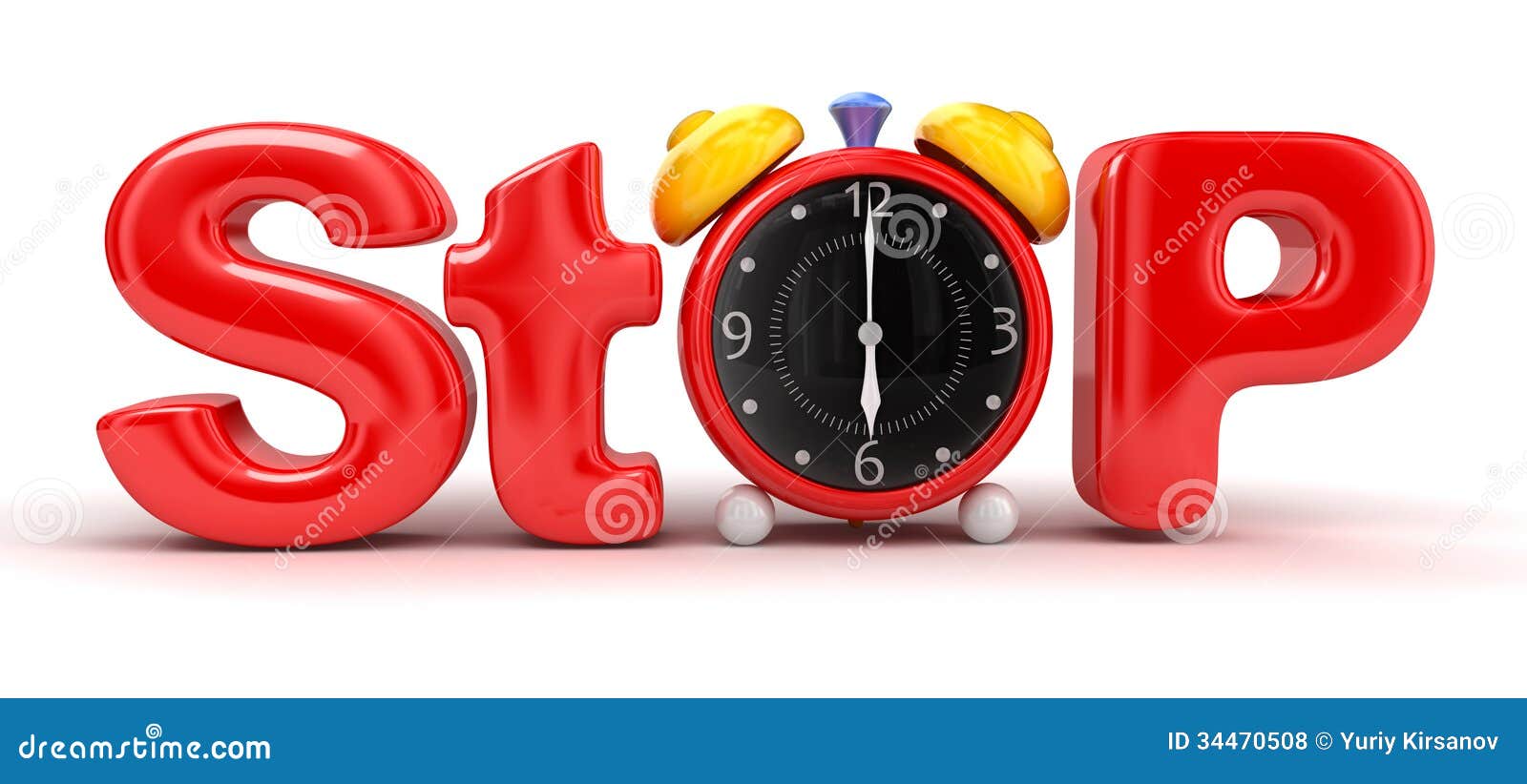 Stop time stock illustration. Illustration of reminder - 34470508