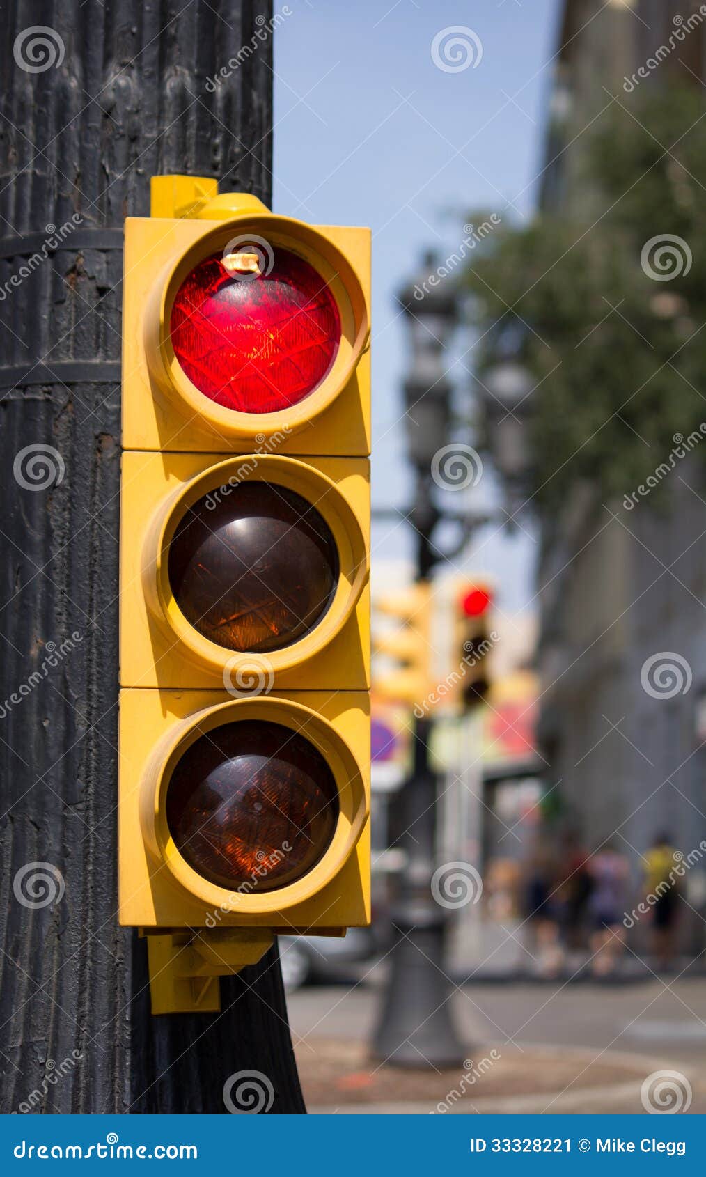 Stop traffic light stock image. Image of traffic, yellow - 33328221