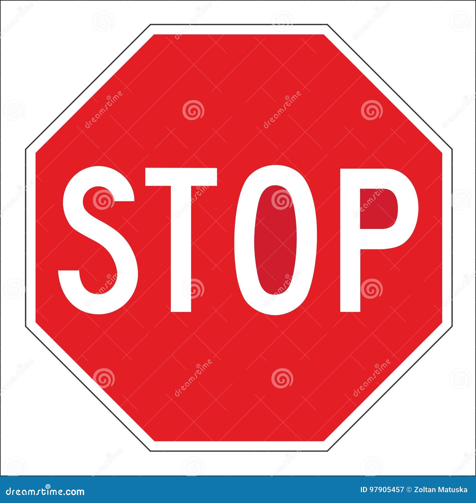 Stop Trafic Sign Under Construction Stock Photo | CartoonDealer.com ...