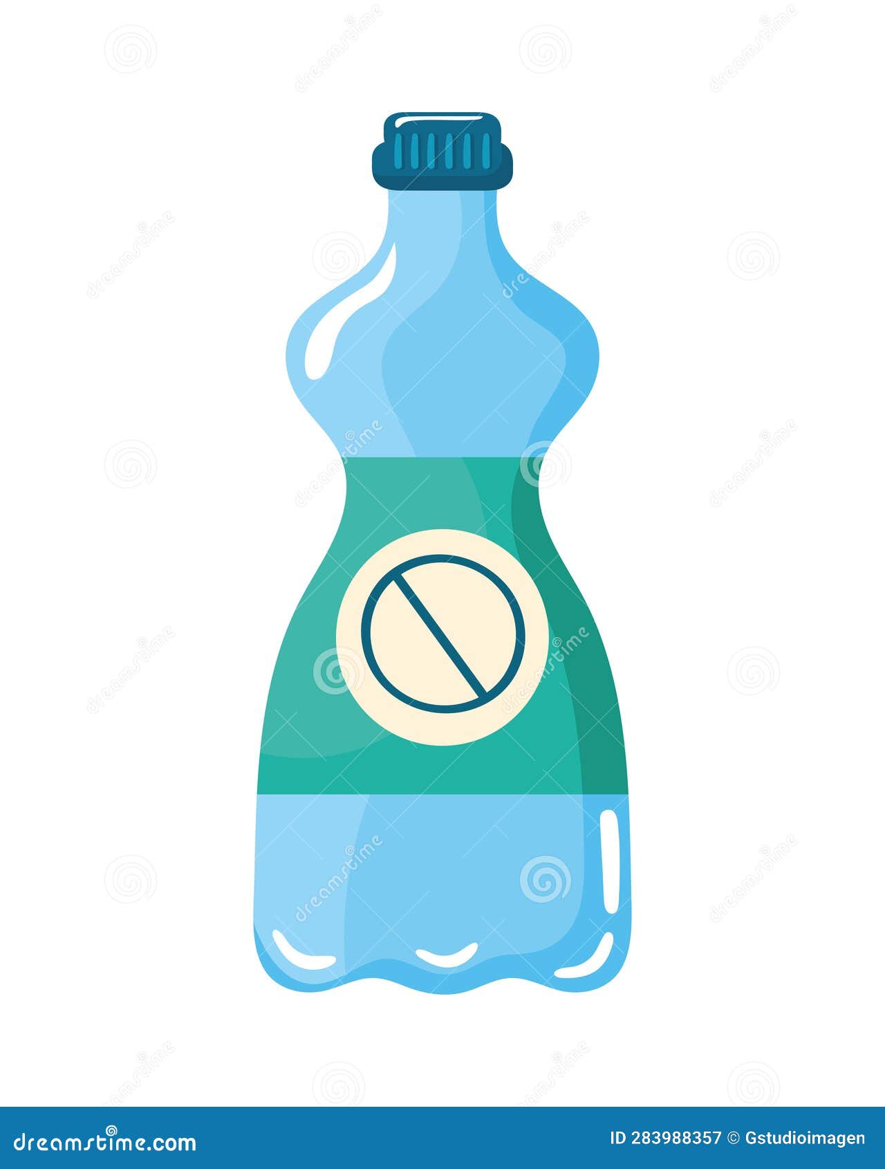 Stop use plastic stock vector. Illustration of ecosystem - 283988357