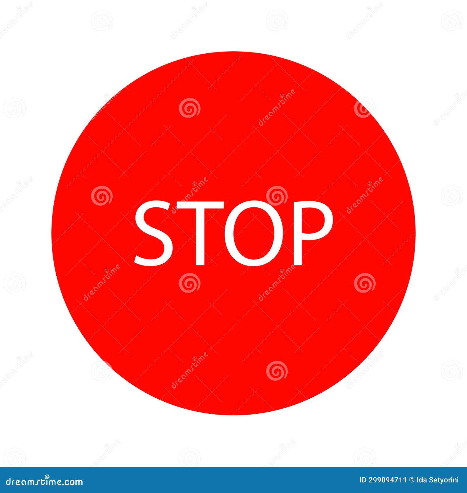 Stop vector icon stock illustration. Illustration of disallow - 299094711