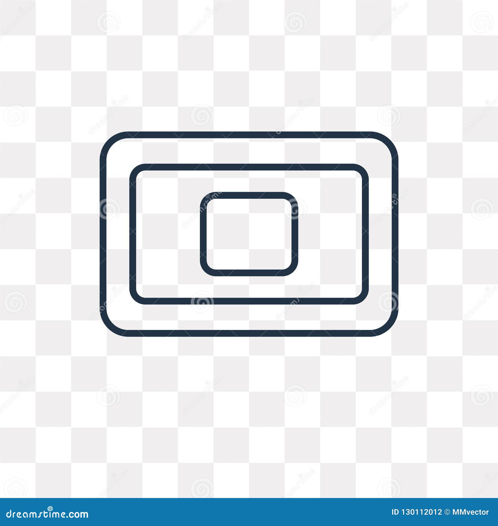 Stop Vector Icon Isolated on Transparent Background, Linear Stop Stock ...
