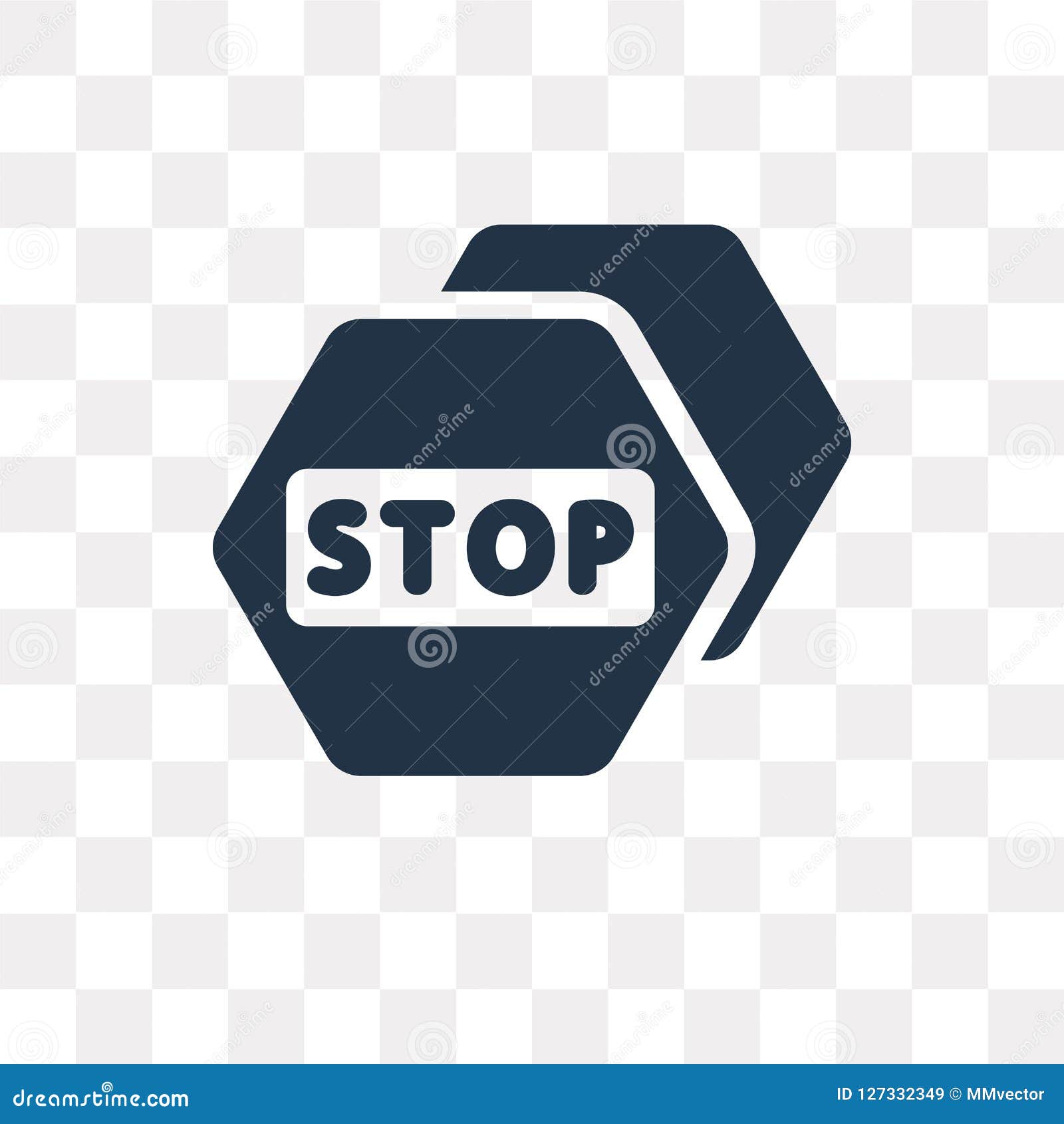 Stop Vector Icon Isolated on Transparent Background, Stop Trans Stock ...