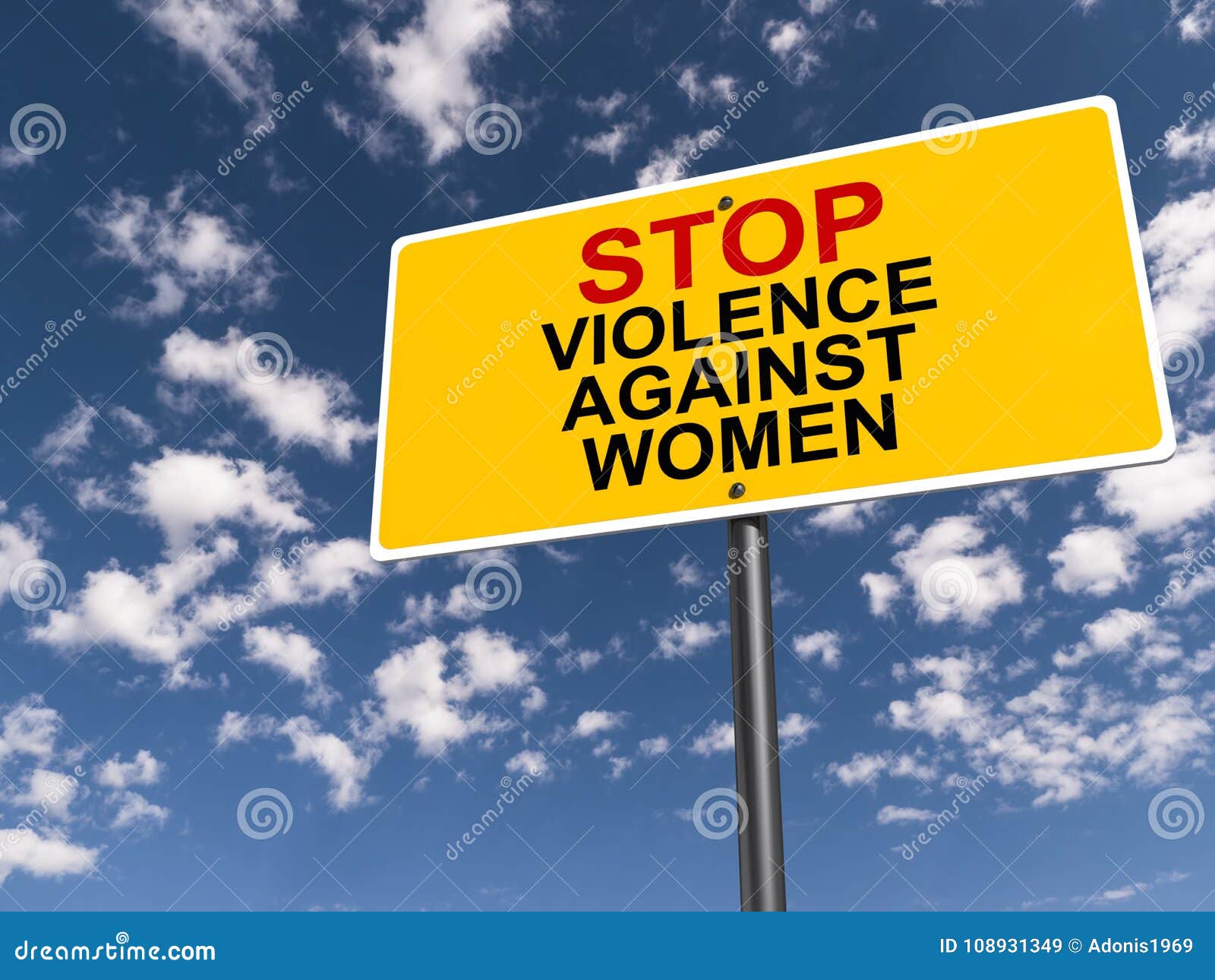 Stop Violence Against Women Stock Image - Image of symbols, digital ...