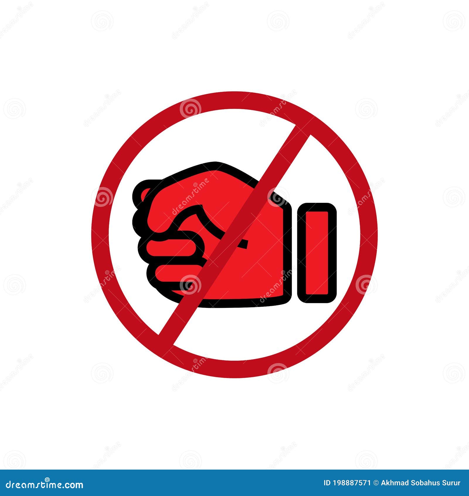 Stop Violence Flat Icon. Design Vector Stock Vector - Illustration of ...