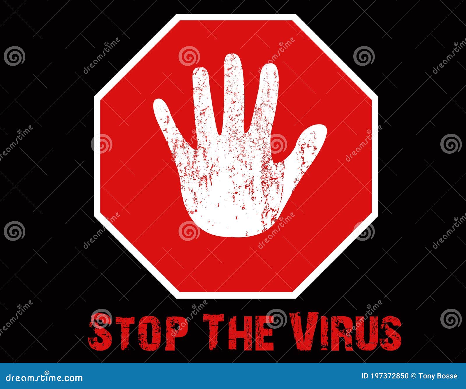 Stop the Virus Illustration Stock Illustration - Illustration of ...