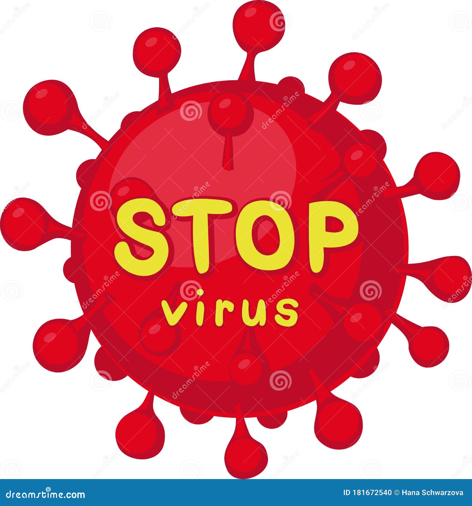 Stop Virus - Vector Illustration - Covid 19 Stock Vector - Illustration ...