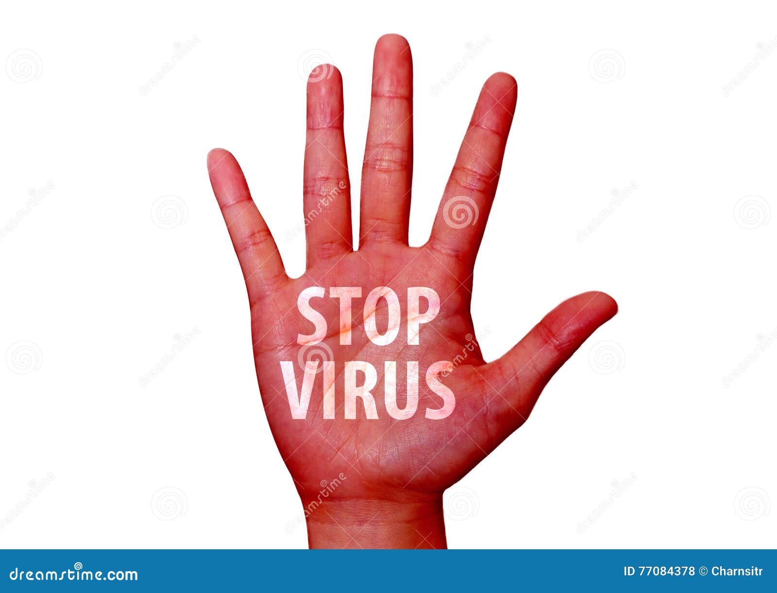 Stop Virus Written on Woman Hand Stock Photo - Image of cure, concept ...