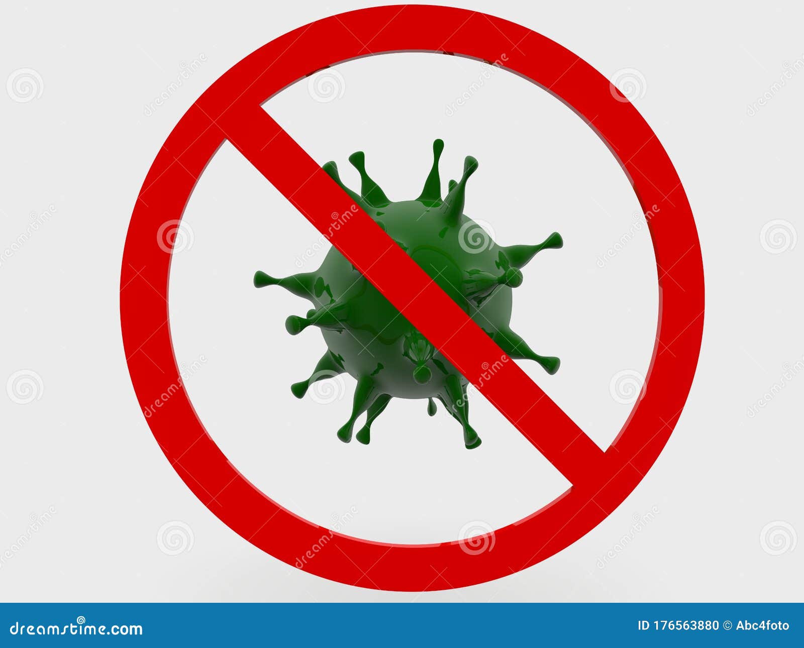 Stop Viruses Concept on White Stock Illustration - Illustration of ...
