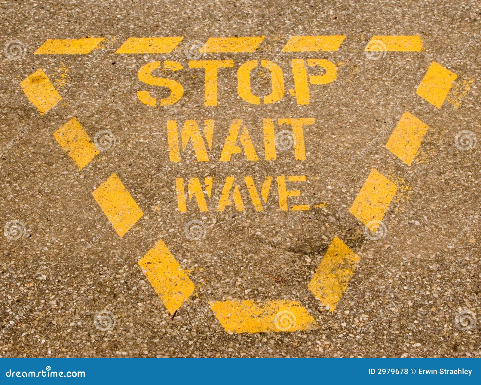 Stop, Wait, Wave stock photo. Image of pavement, pedestrian - 2979678