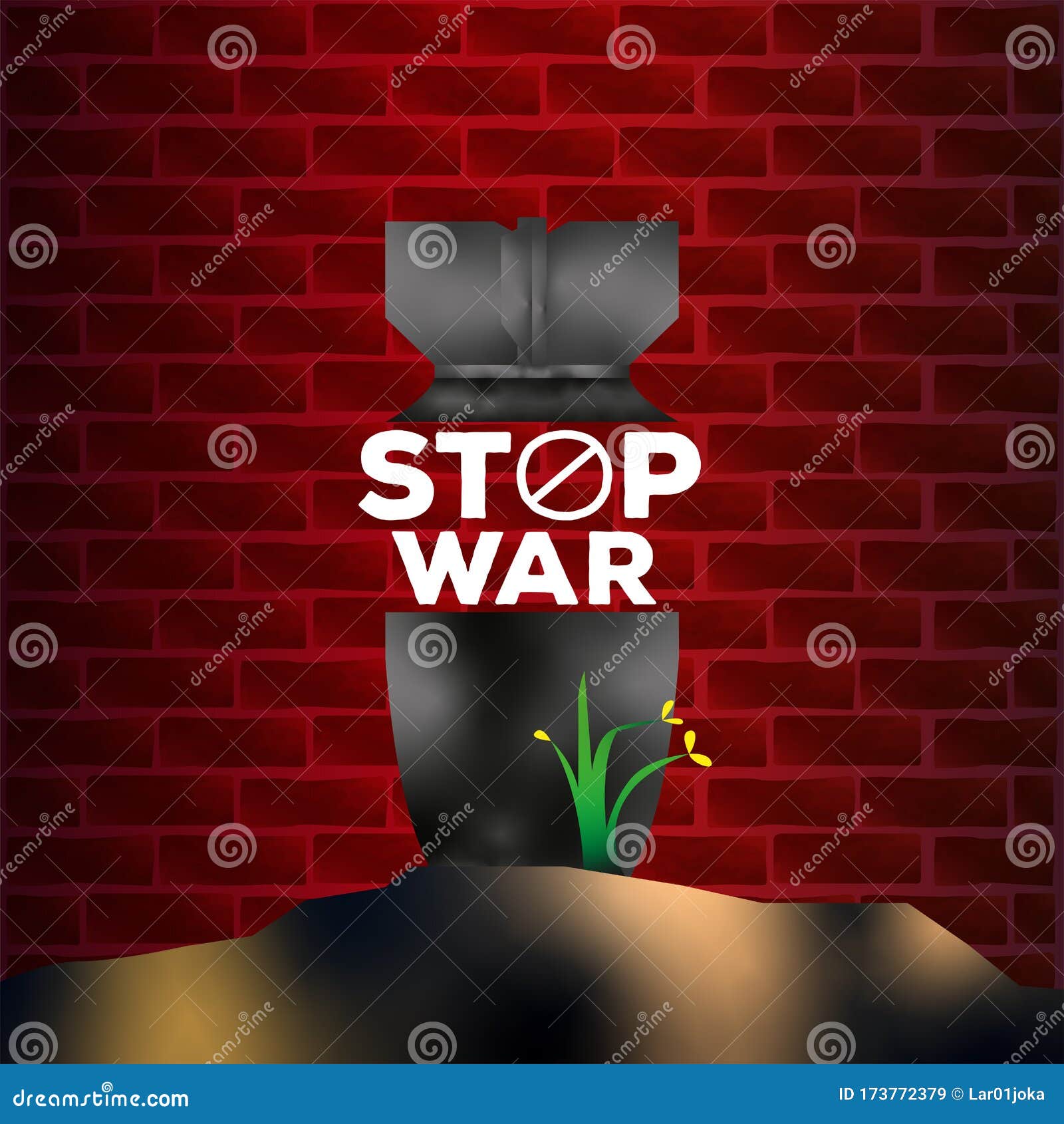 Stop war poster stock vector. Illustration of clipart - 173772379