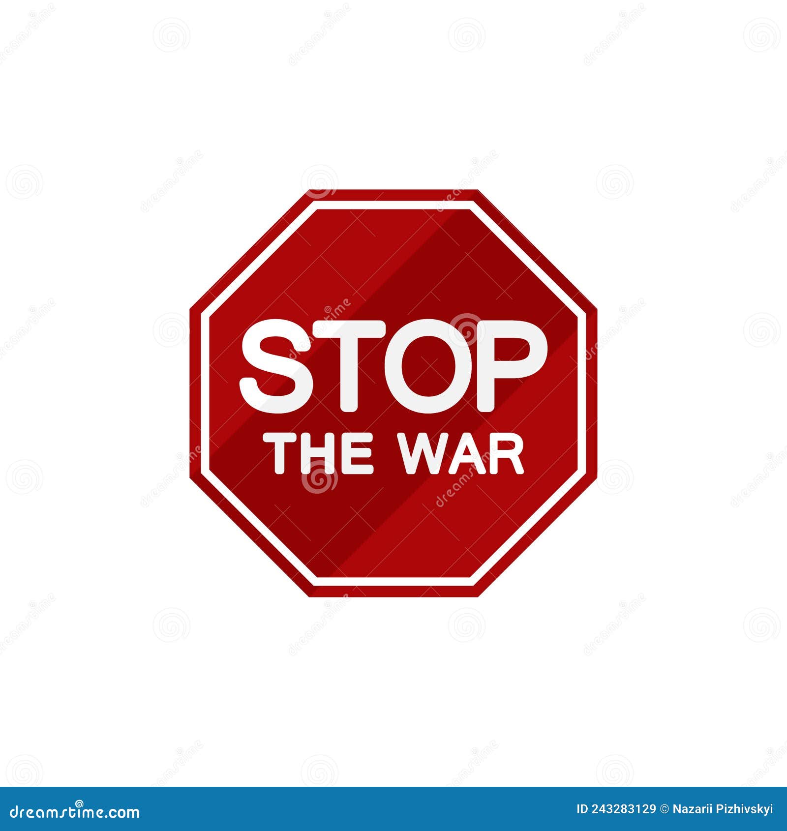 Stop war sign stock vector. Illustration of global, poster - 243283129