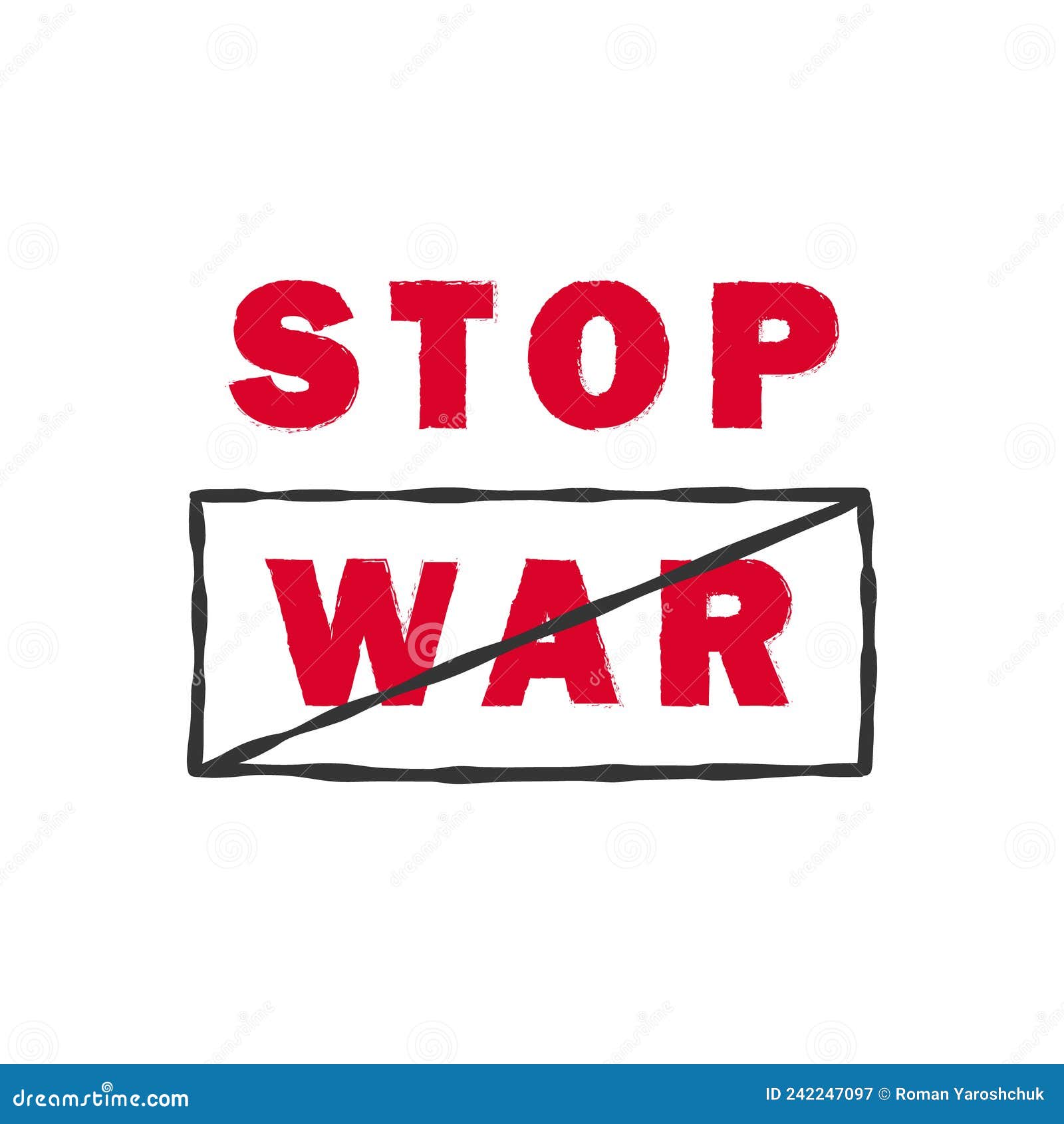 Stop War Symbol Icon. a Call To Stop the War Stock Vector ...