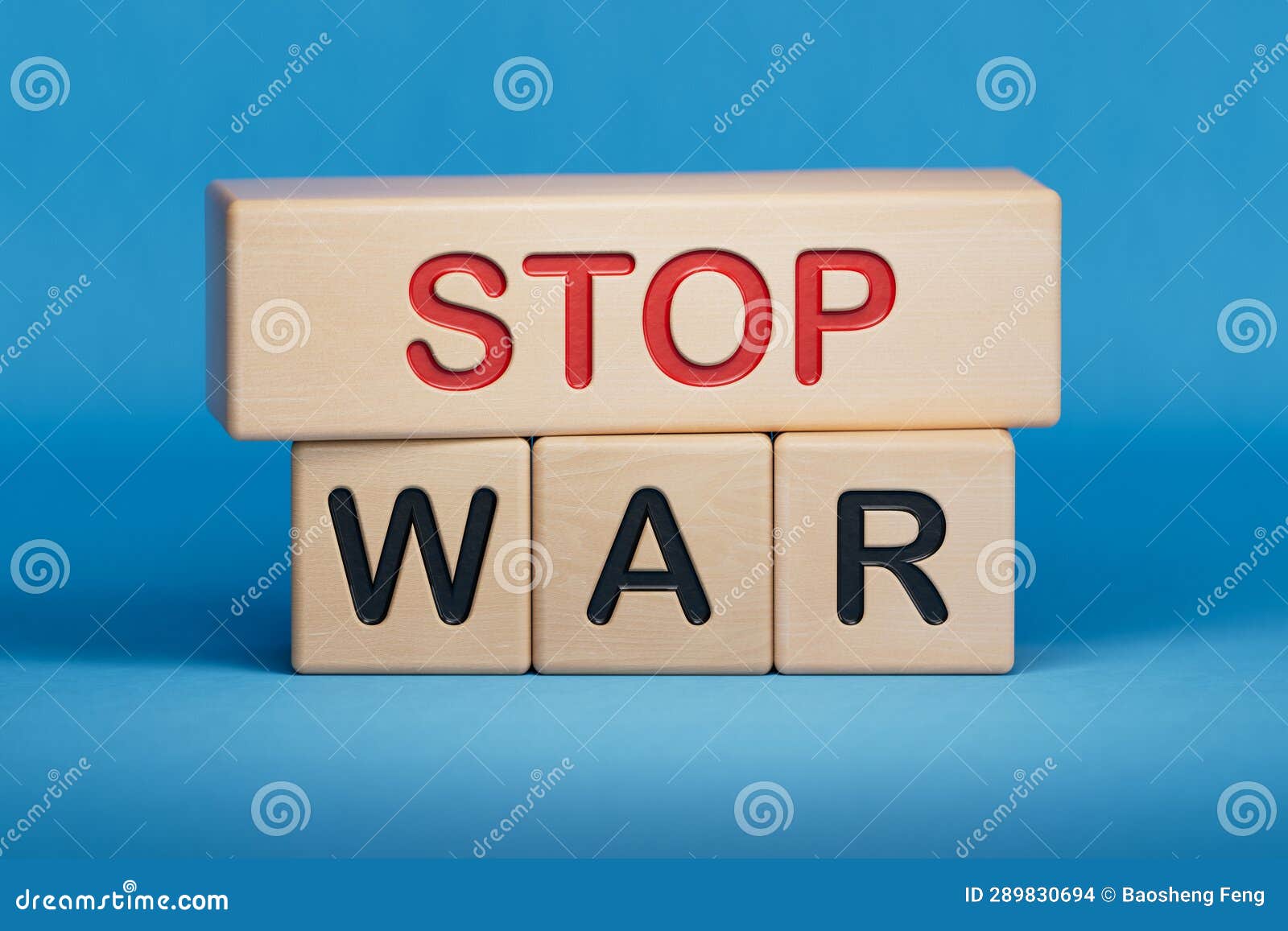 STOP WAR Symbol. Wooden Blocks with Words STOP WAR Stock Illustration ...
