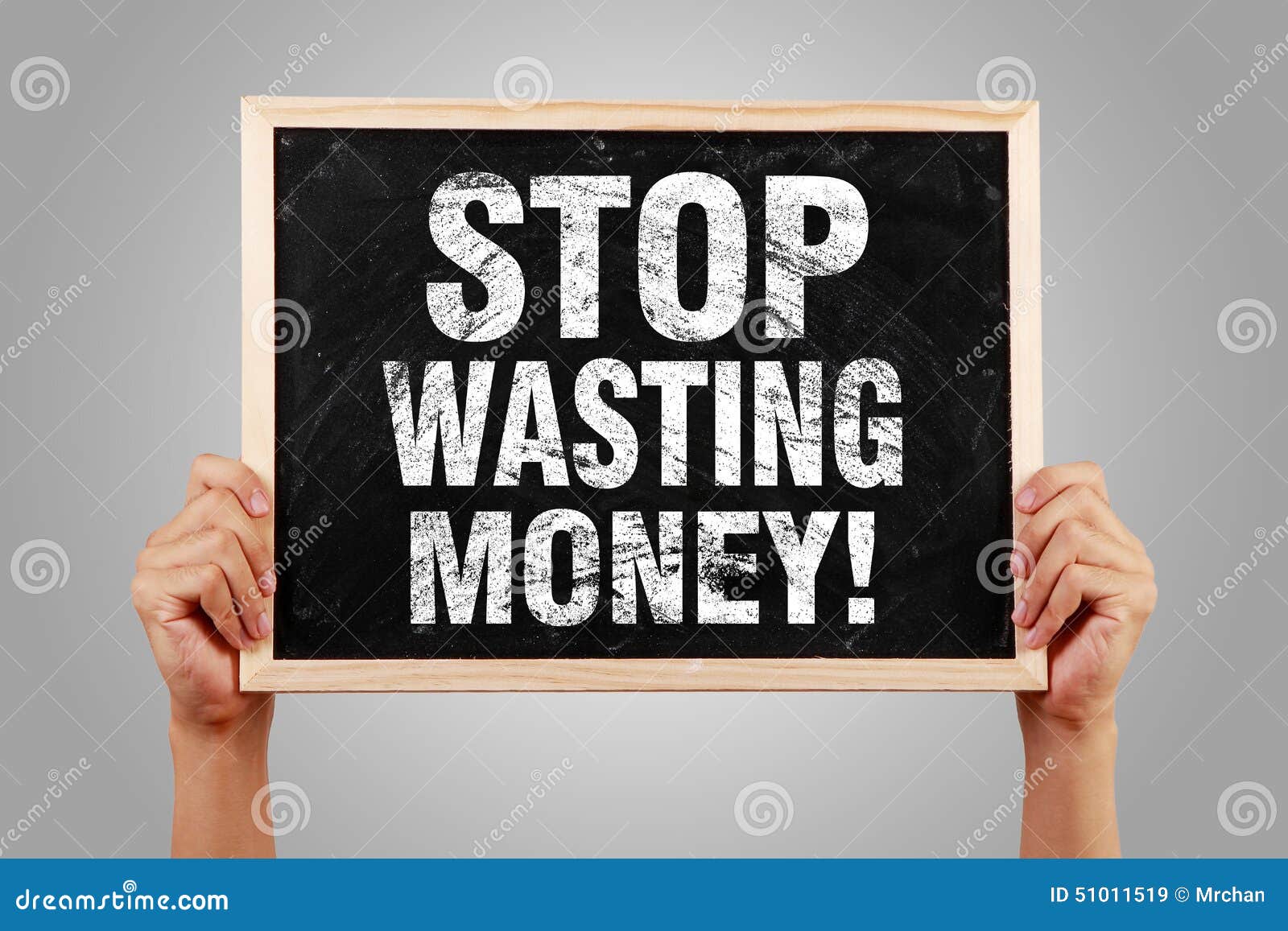 Stop Wasting Money stock image. Image of financial, color - 51011519