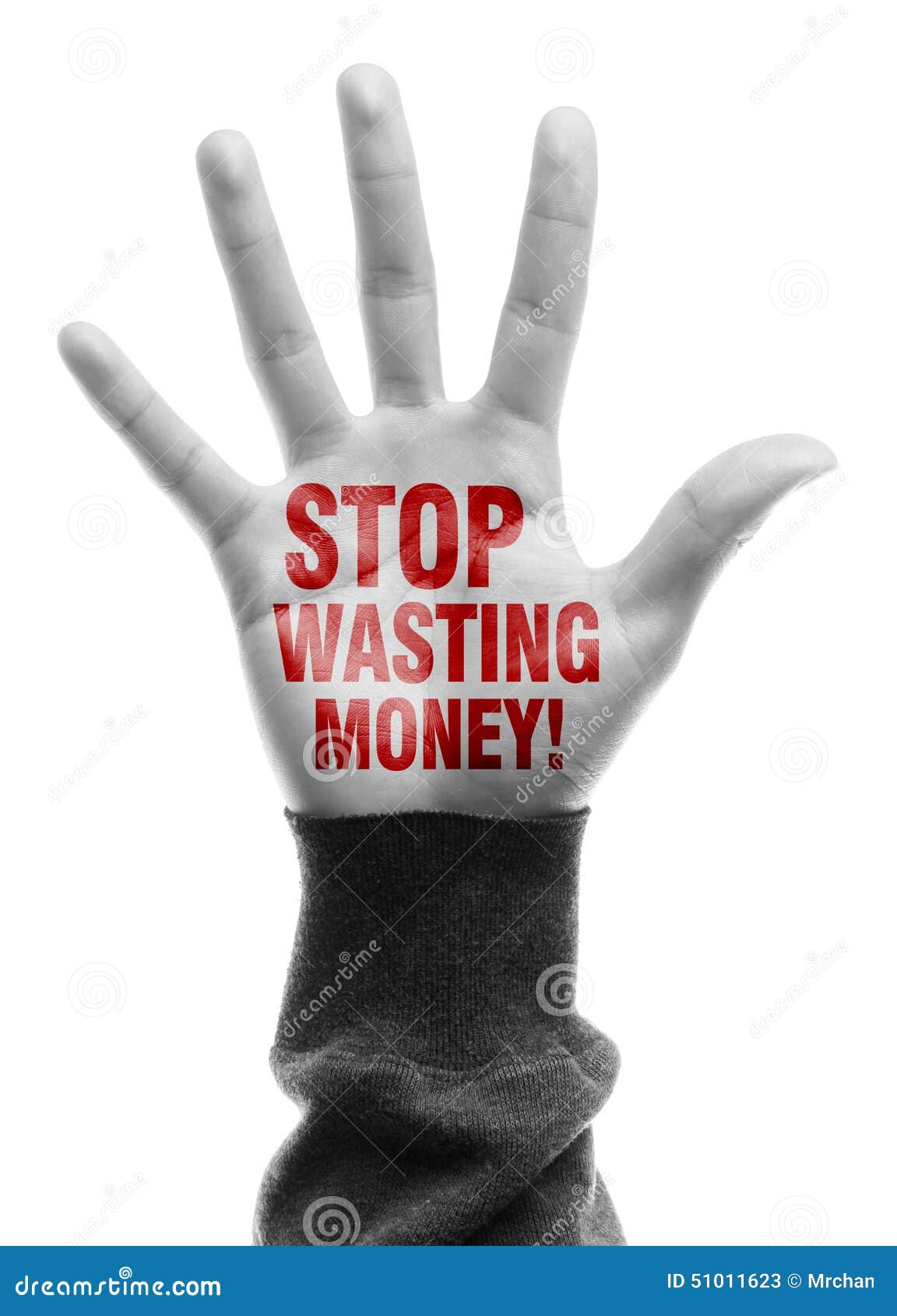 Stop Wasting Money stock image. Image of finance, bill - 51011623