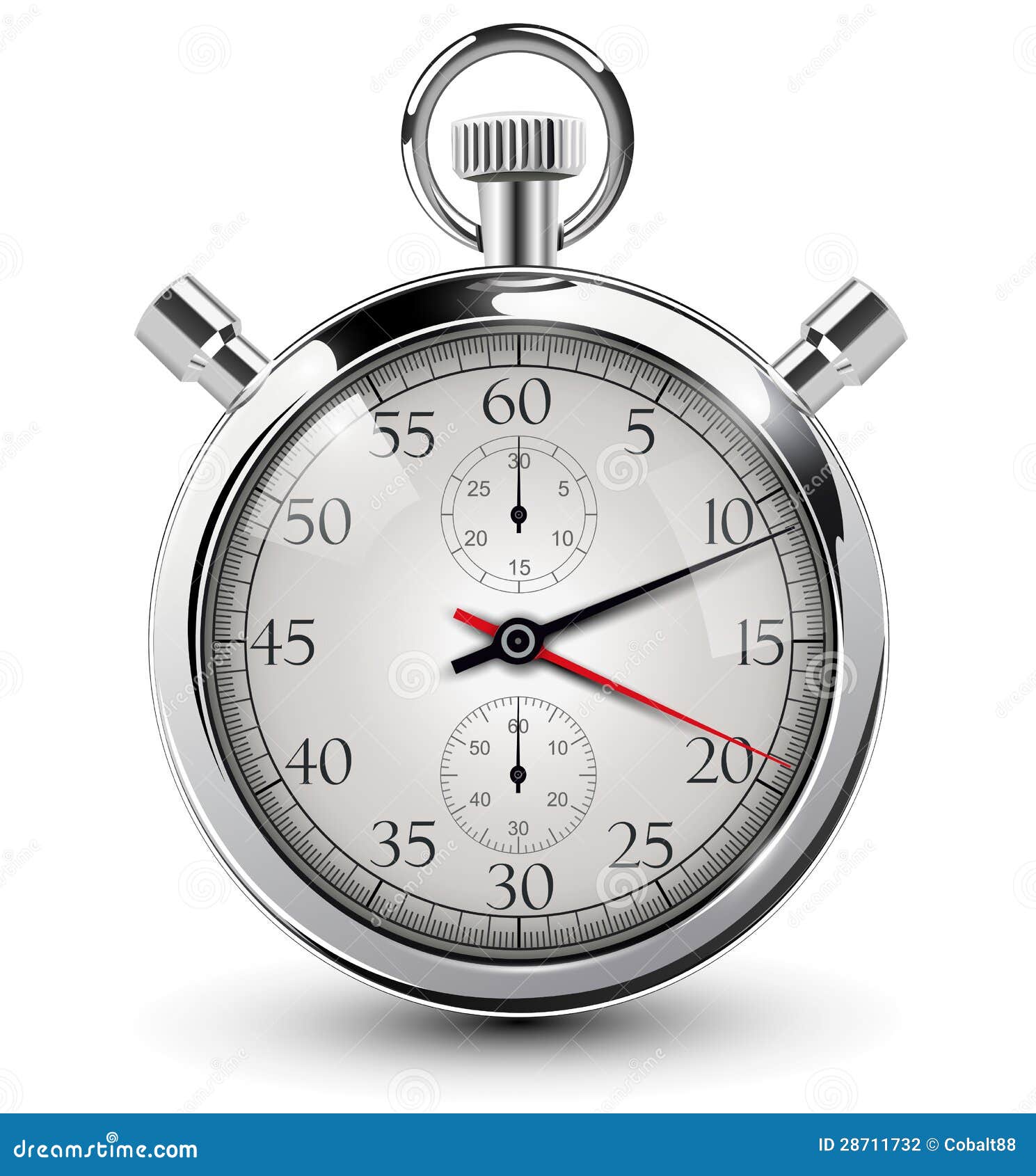 Stop watch stock vector. Illustration of seconds, measure - 28711732