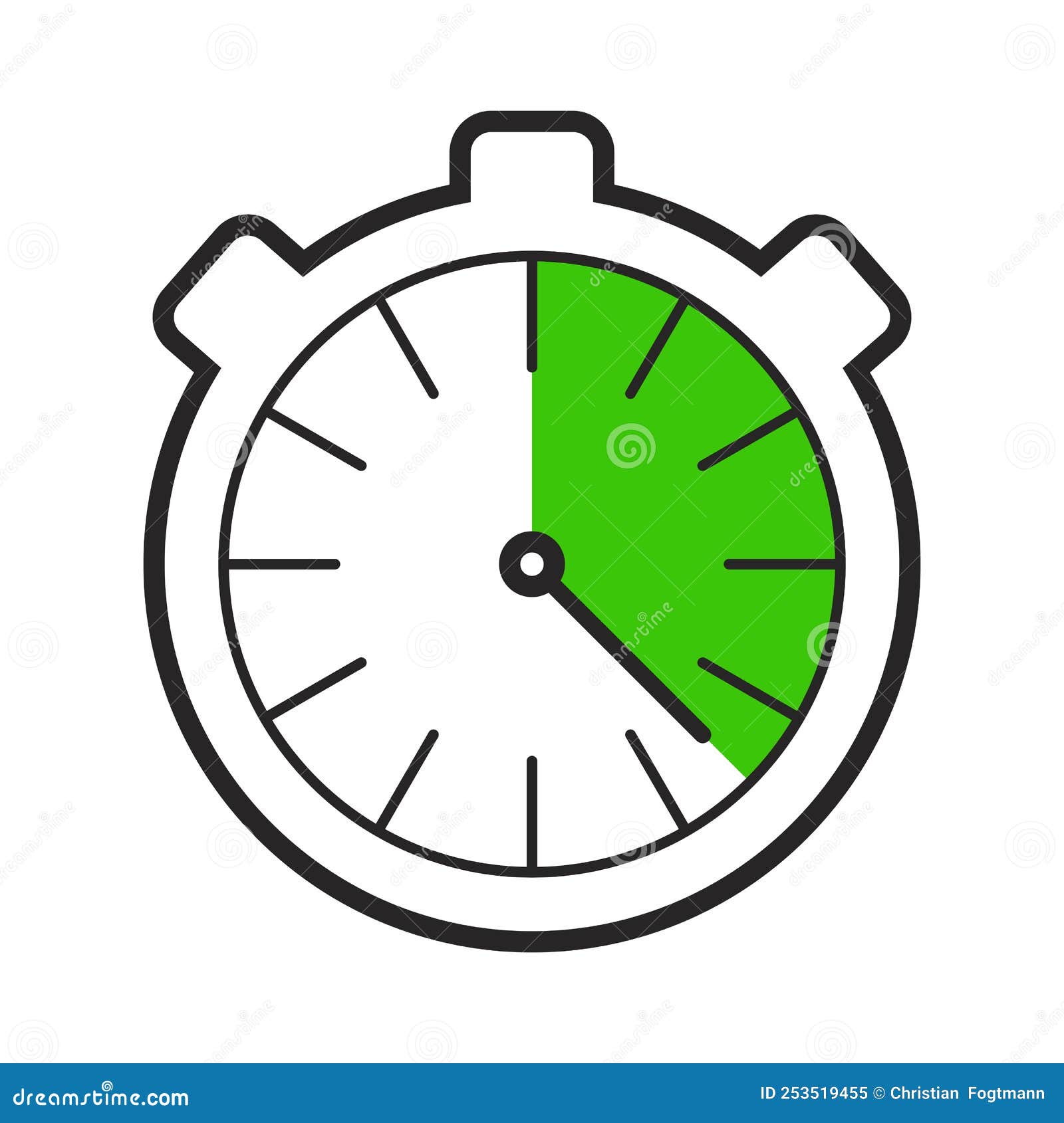 Stop Watch Timer Icon - Vector Illustration Stock Vector - Illustration ...