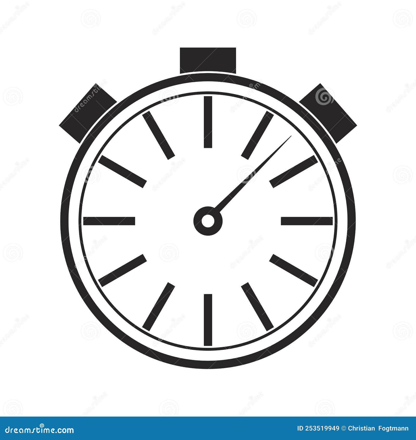 Stop Watch Timer Icon - Vector Illustration Stock Vector - Illustration ...