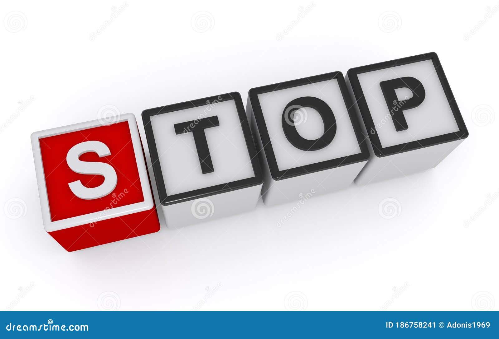 Stop Word Royalty-Free Stock Image | CartoonDealer.com #22371292