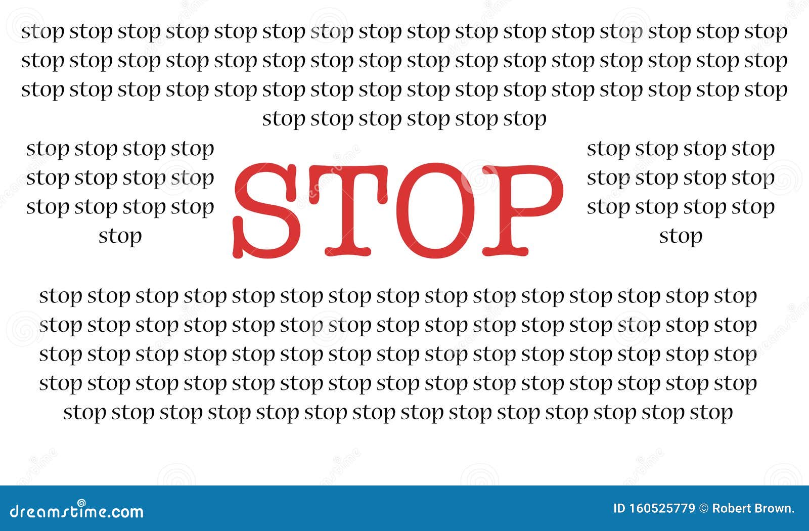 Stop, word cloud, concept stock illustration. Illustration of type ...