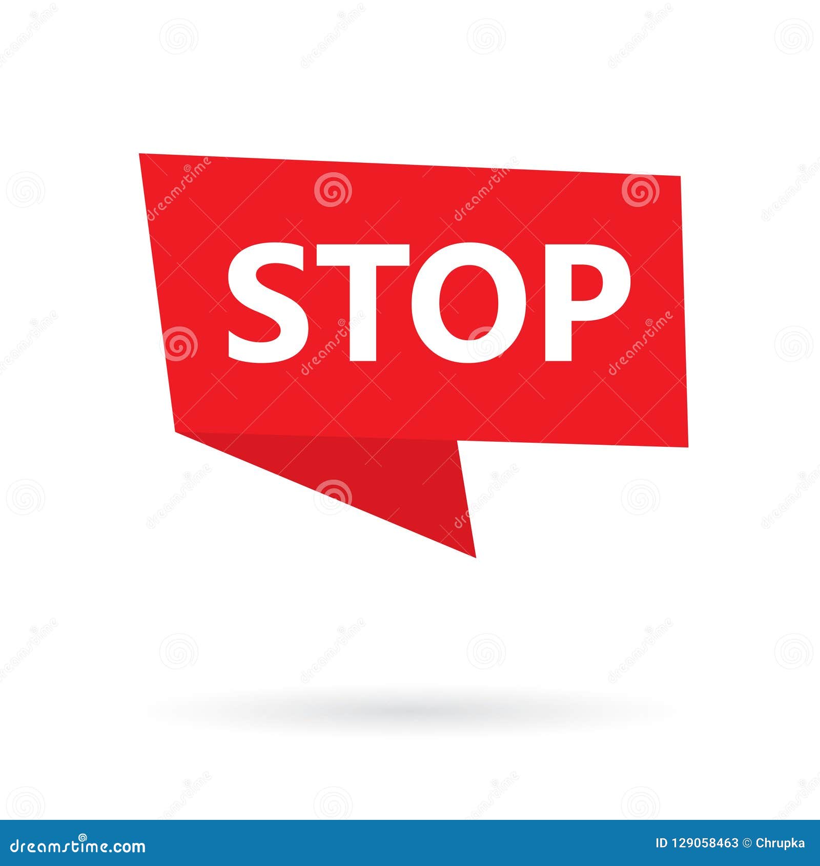 Stop word on a sticker stock vector. Illustration of icon - 129058463