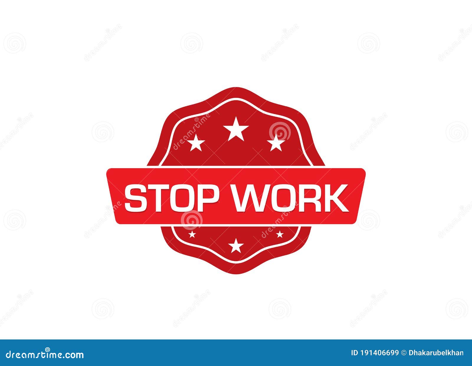 Stop Work Label Sticker,Stop Work Badge Sign Stock Vector ...