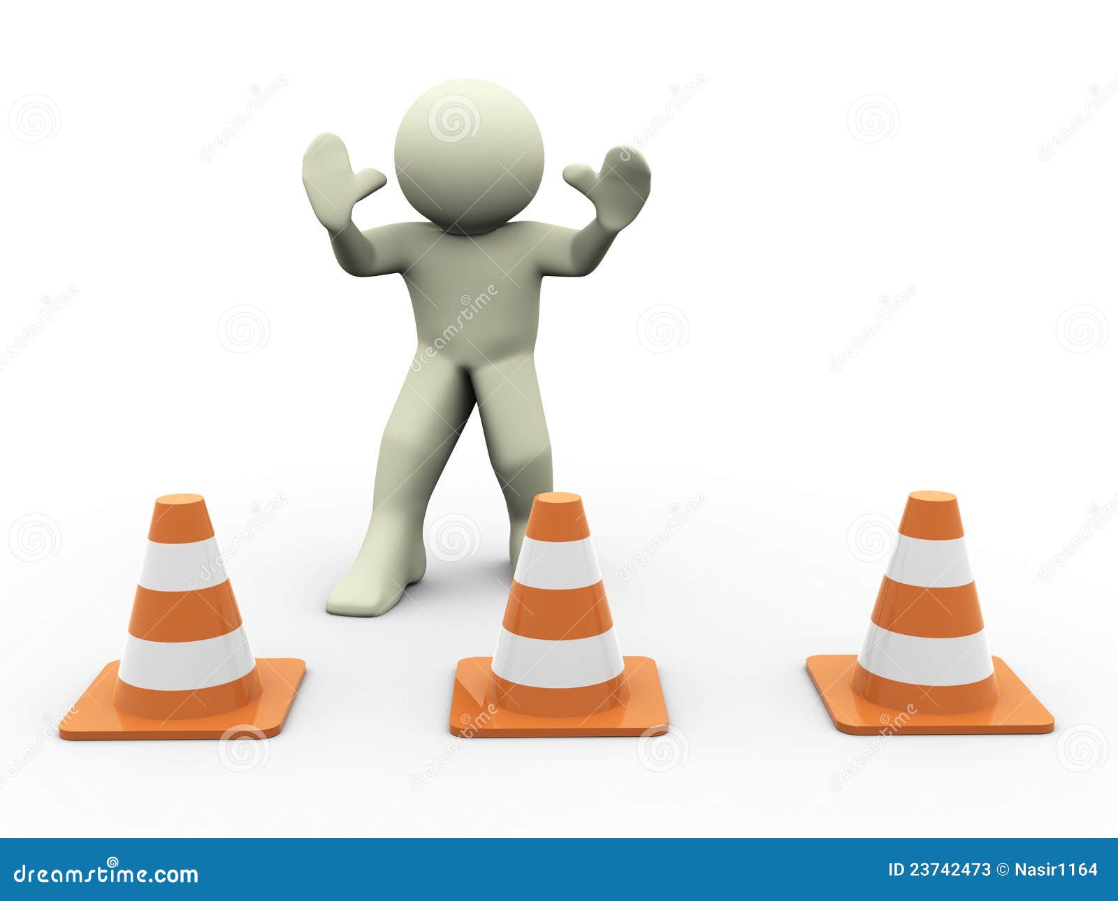 Stop - work in progress stock illustration. Illustration of human ...