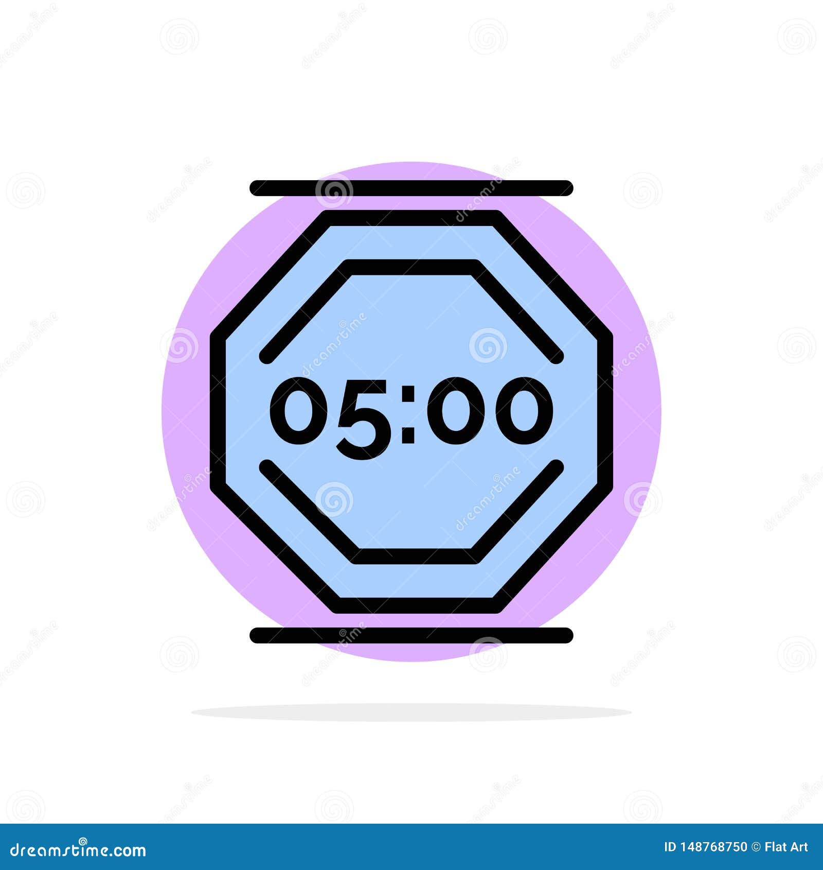 Stop Work, Rest, Stop, Work, Working Abstract Circle Background Flat ...