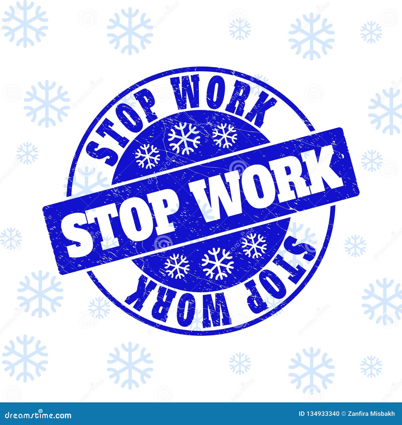 Stop Work Grunge Round Stamp Seal for Christmas Stock Vector ...