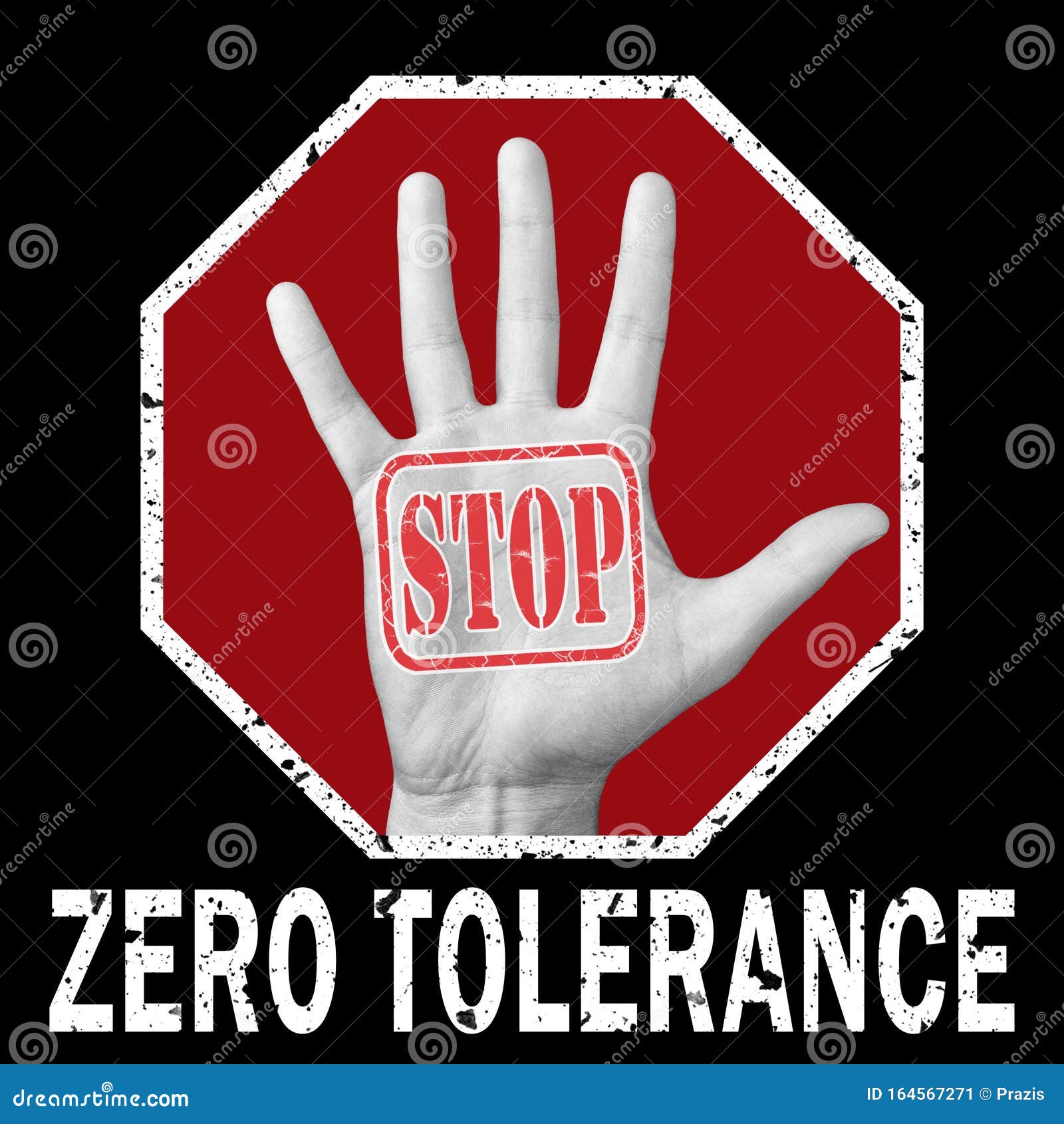 Stop Zero Tolerance Conceptual Illustration. Global Social Problem ...