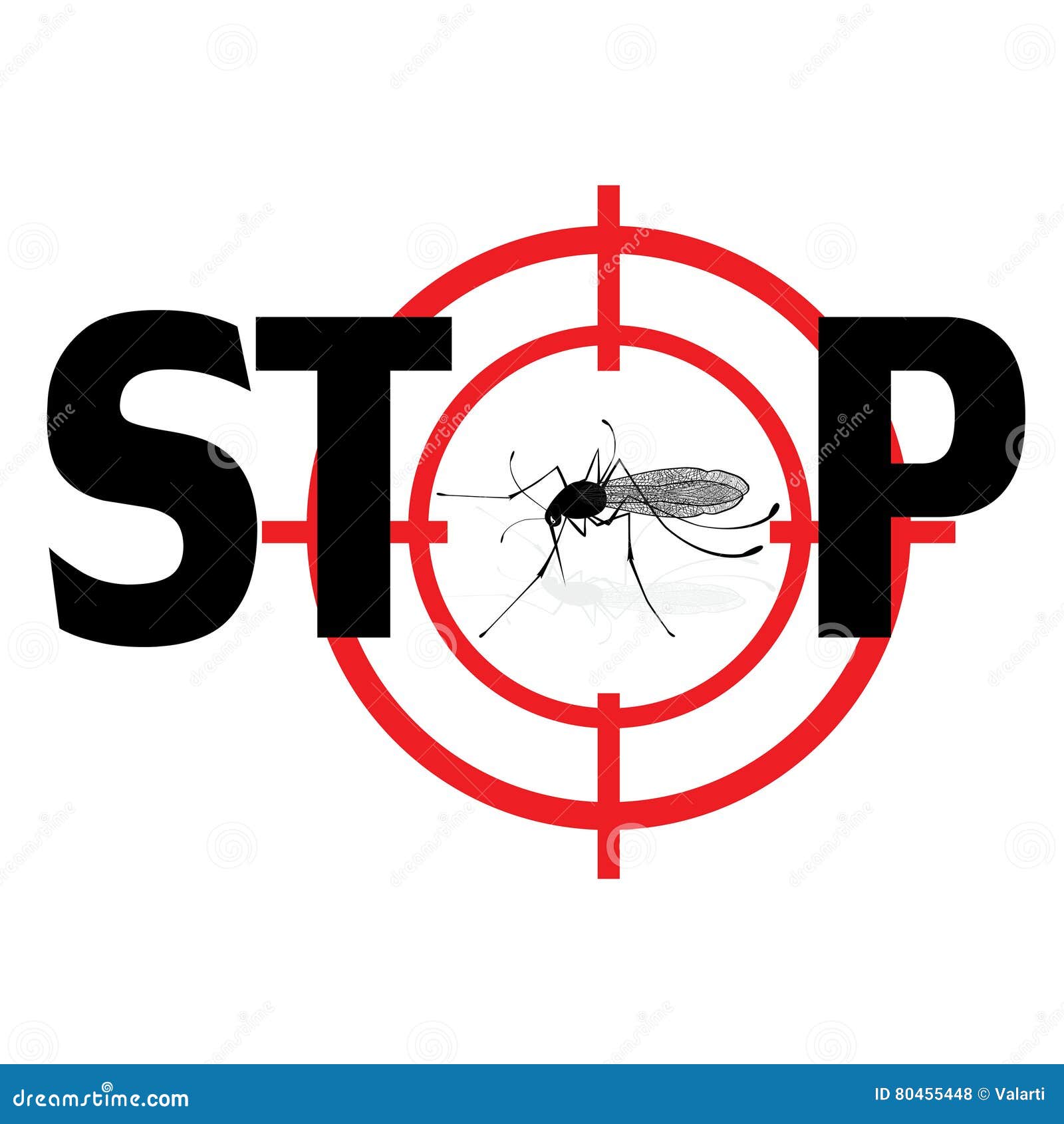 Stop Zika Virus Vector Qnat Mosquto Sign Illustration Stock Vector Illustration Of Parasite