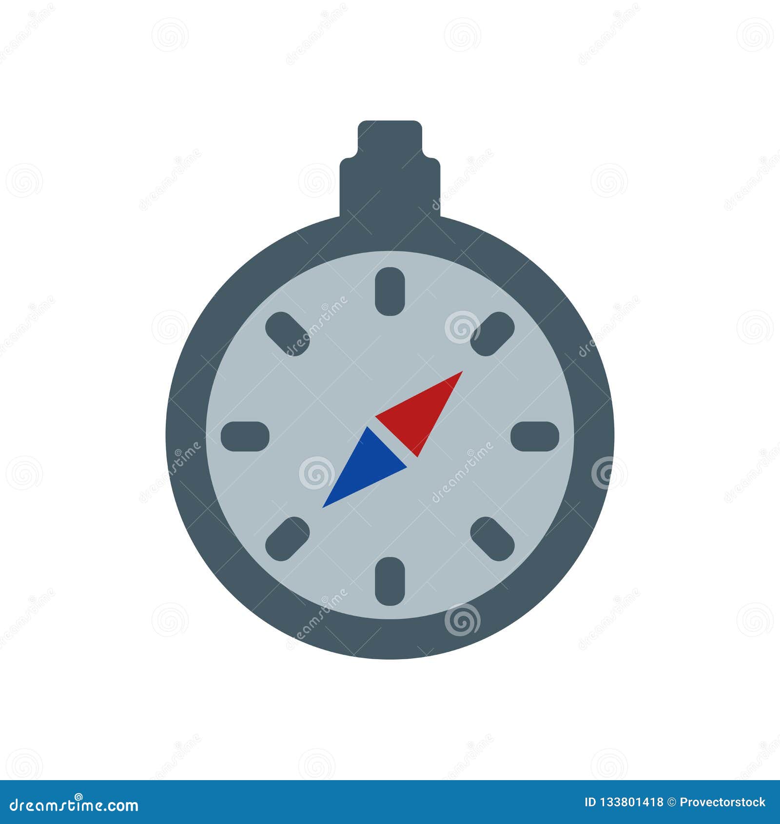 Stopclock Icon Vector Sign and Symbol Isolated on White Background ...