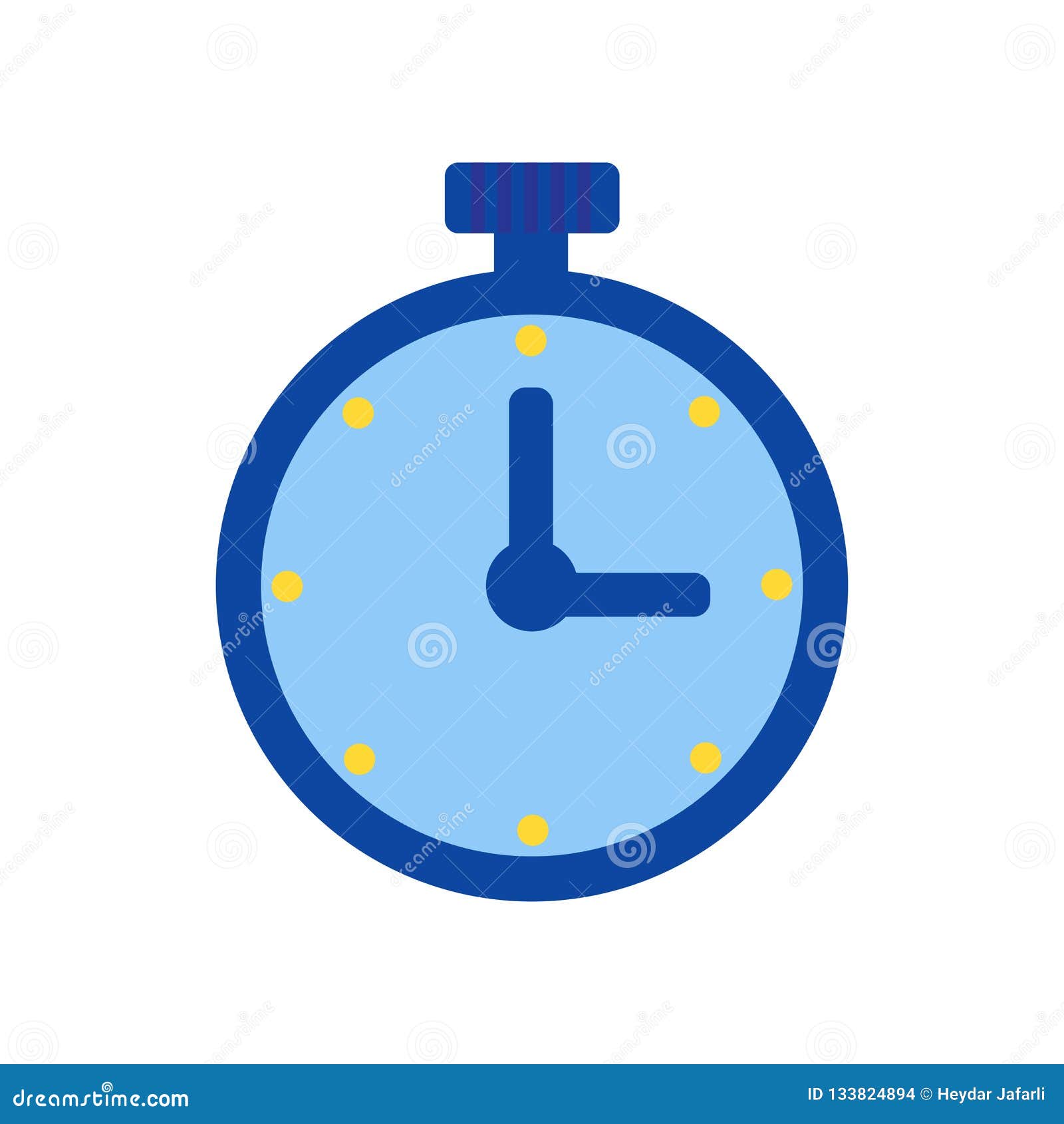 Stopclock Vector Icon Isolated On Transparent Background, Linear ...