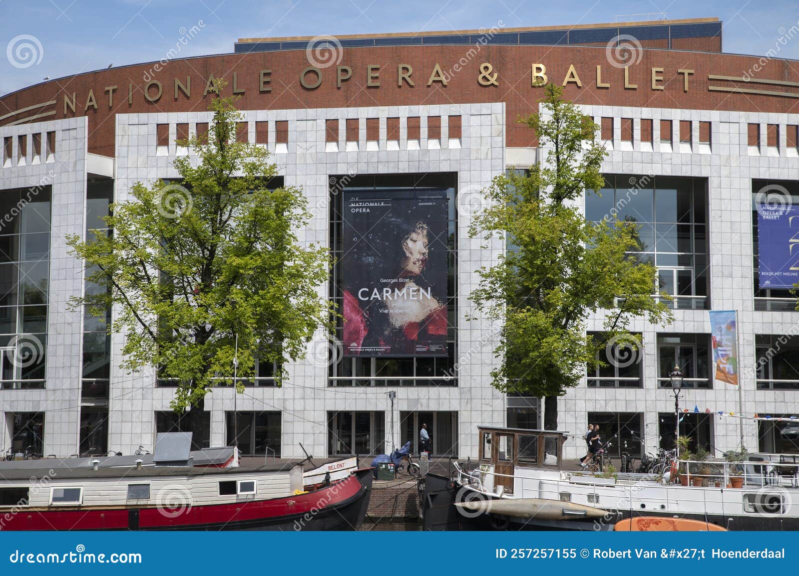 Stopera Building Seen from the Blauwbrug Bridge at Amsterdam the ...
