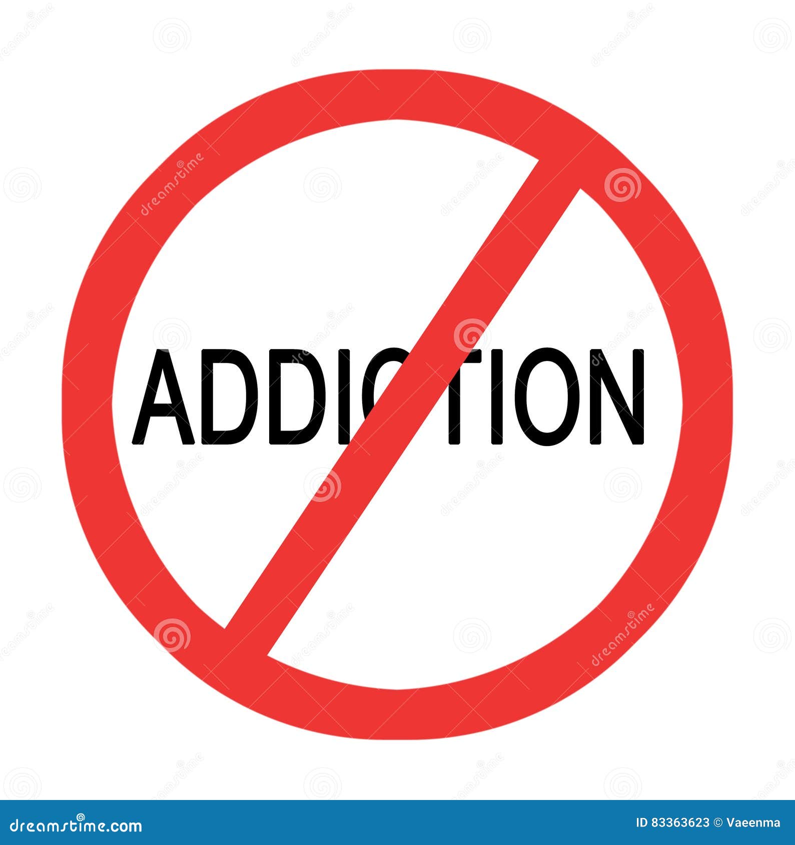 Stoping addiction stock illustration. Illustration of abuse - 83363623