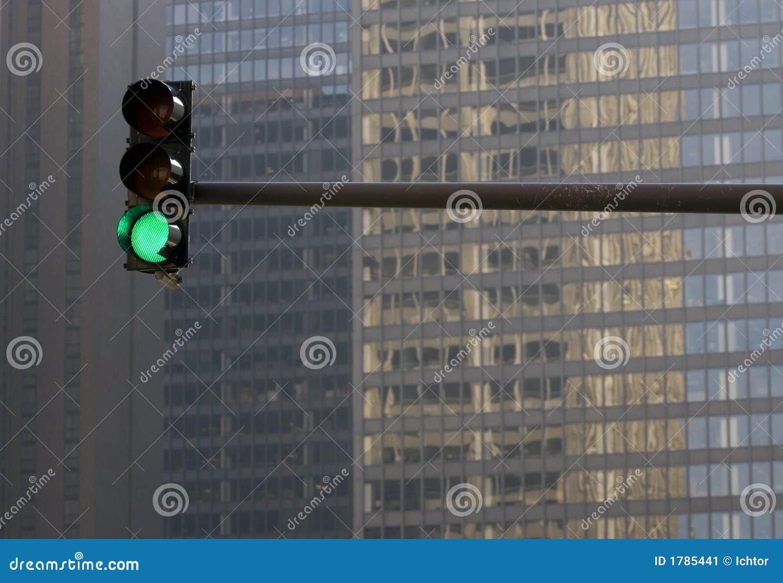 Stoplight Against Building stock image. Image of pole - 1785441