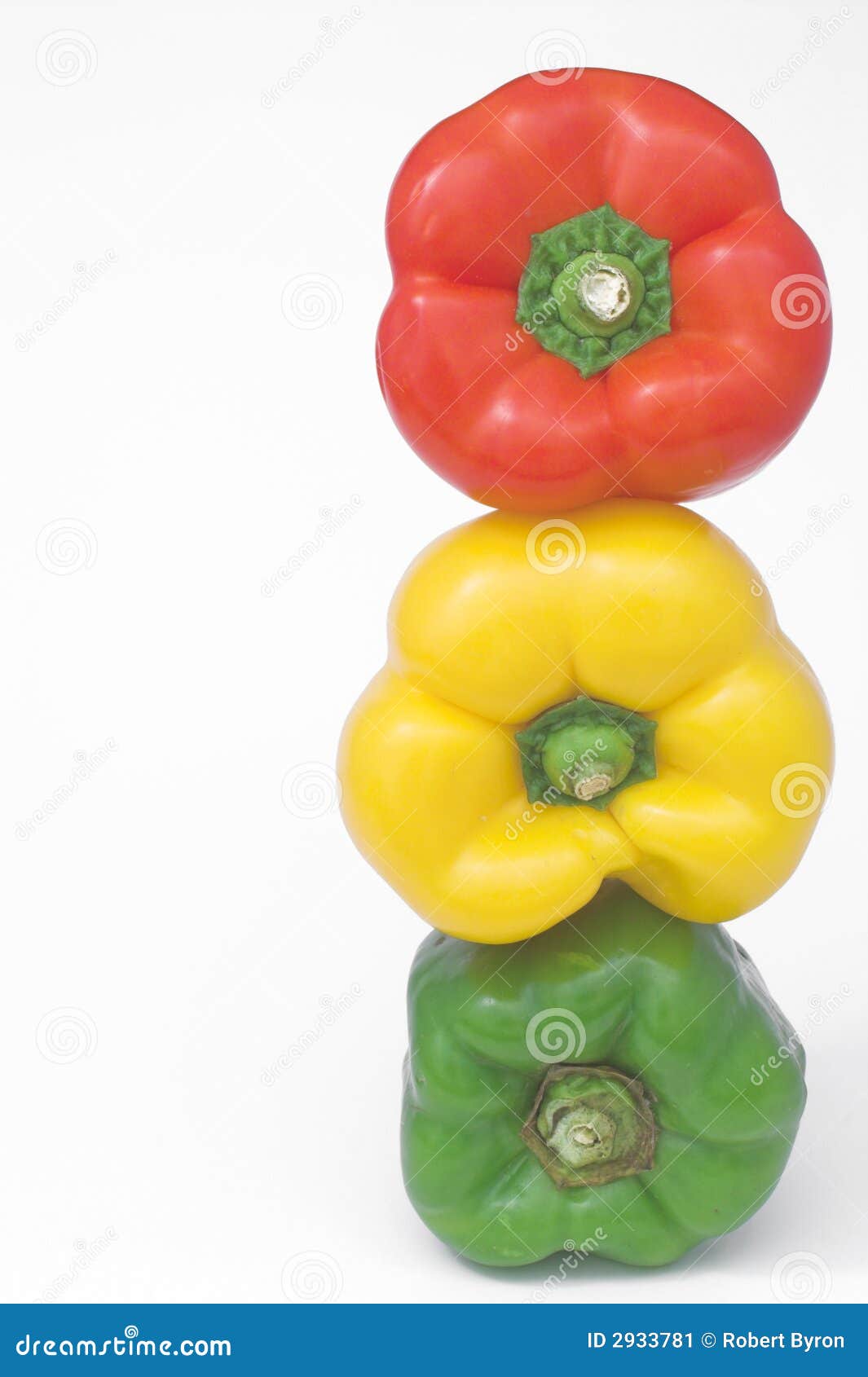 Stoplight Bell Peppers stock image. Image of green, stop - 2933781